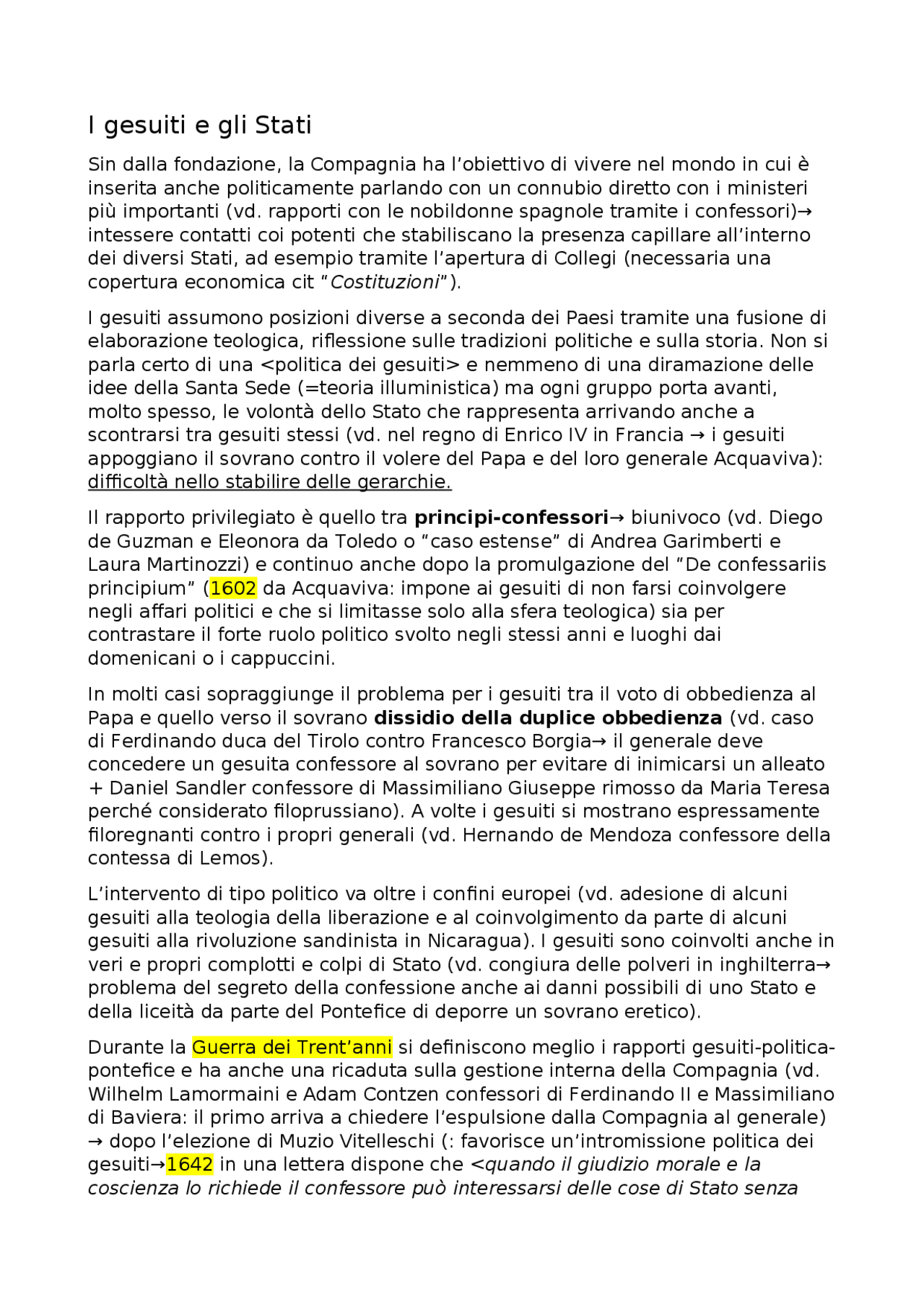 Gesuiti Seconda Parte Libro Docsity
