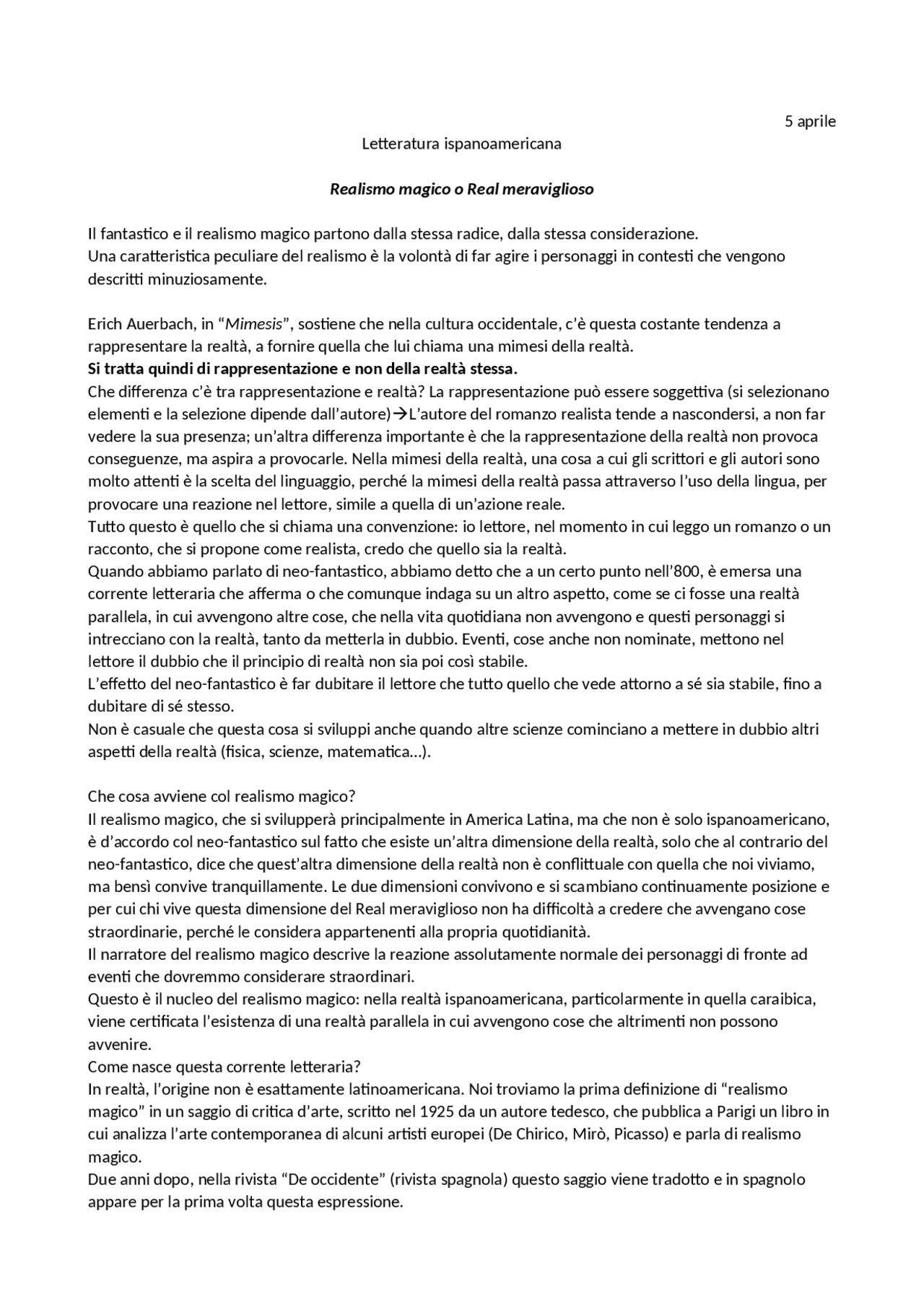 Alejo Carpentier, Elena Garro e il realismo magico - Docsity