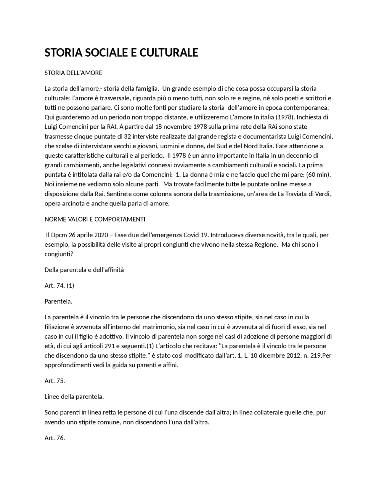 Esame Storia Guarnieri Docsity