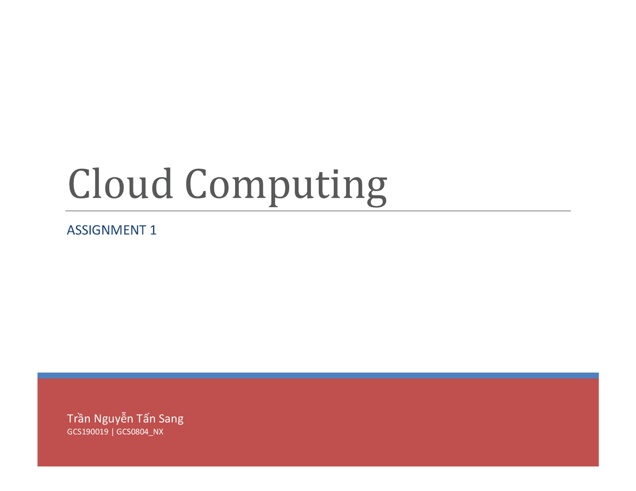 Cloud Computing Assignment 1 Pass Merit Distintion Docsity