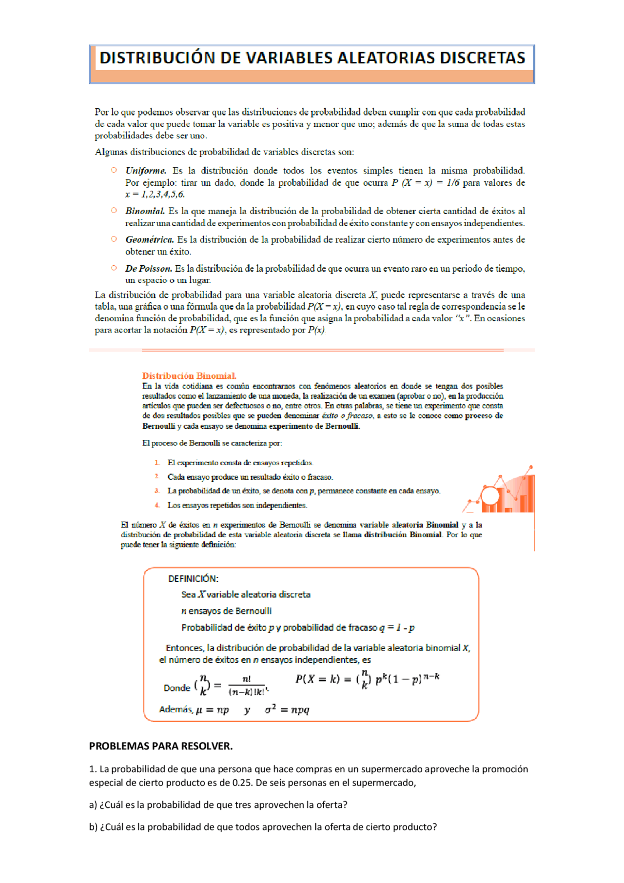 Distribución binomial y normal | Ejercicios de Fundamentos de Administración y Gestión - Docsity