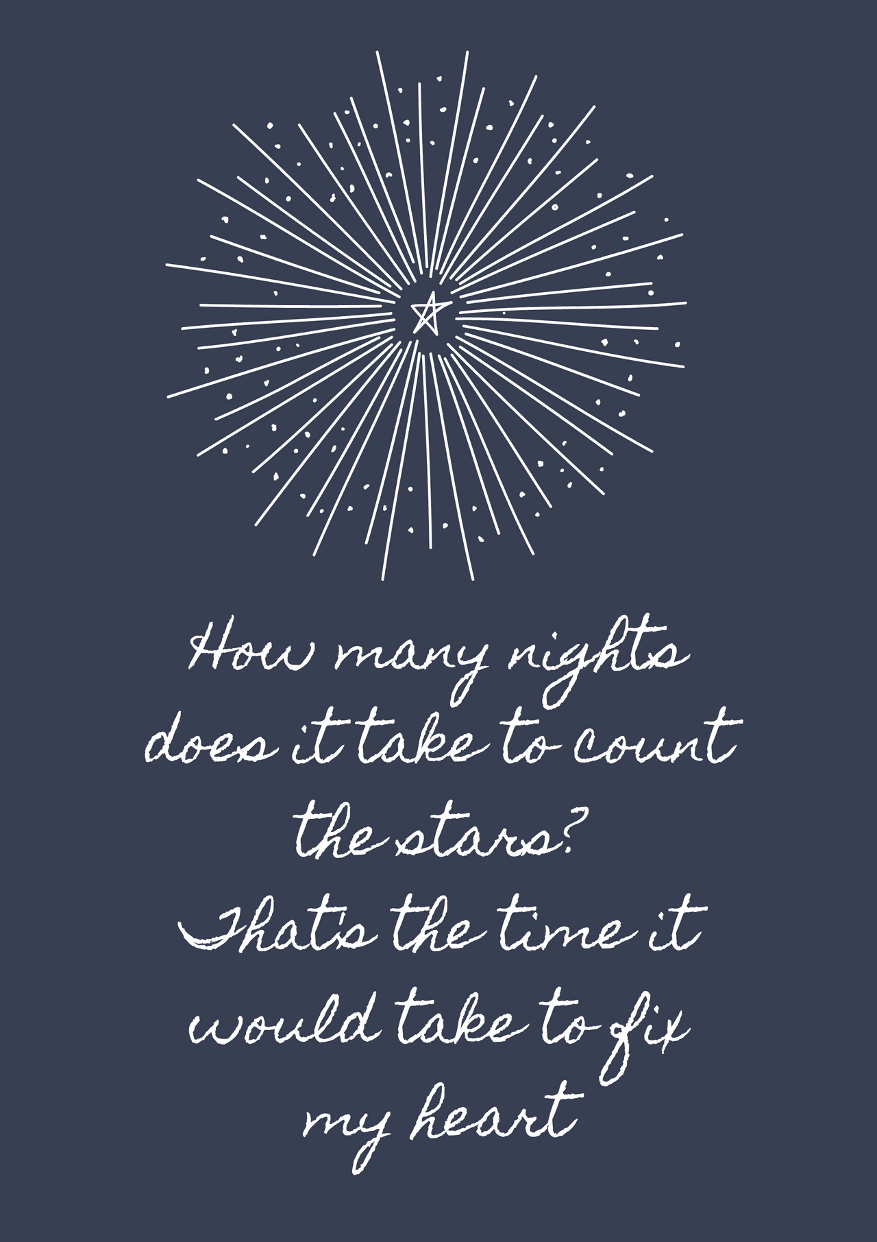 PÓSTER INFINITY 1D - FRASE DE CANCIÓN - Docsity