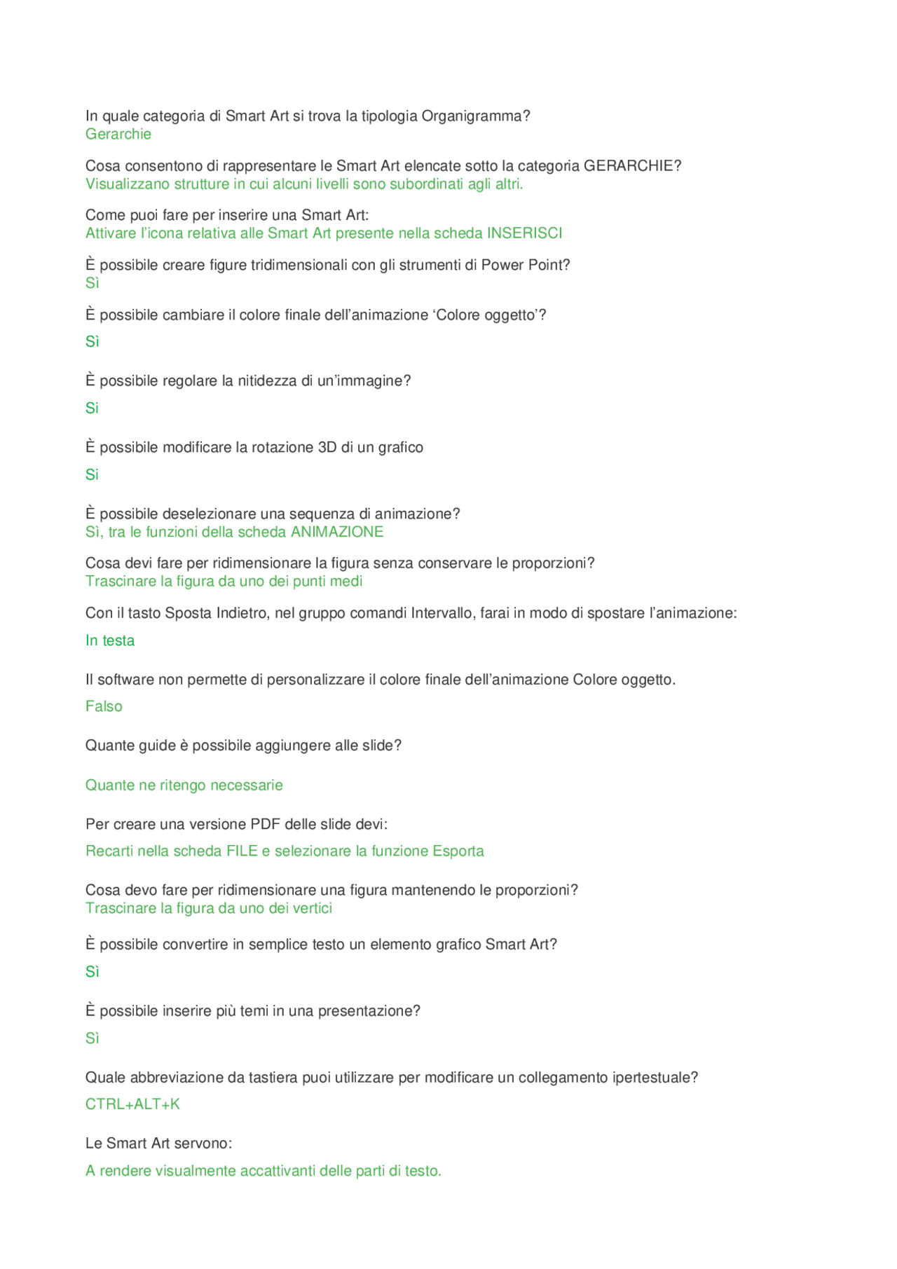 Eipass Progressive Procedure E Domande Docsity
