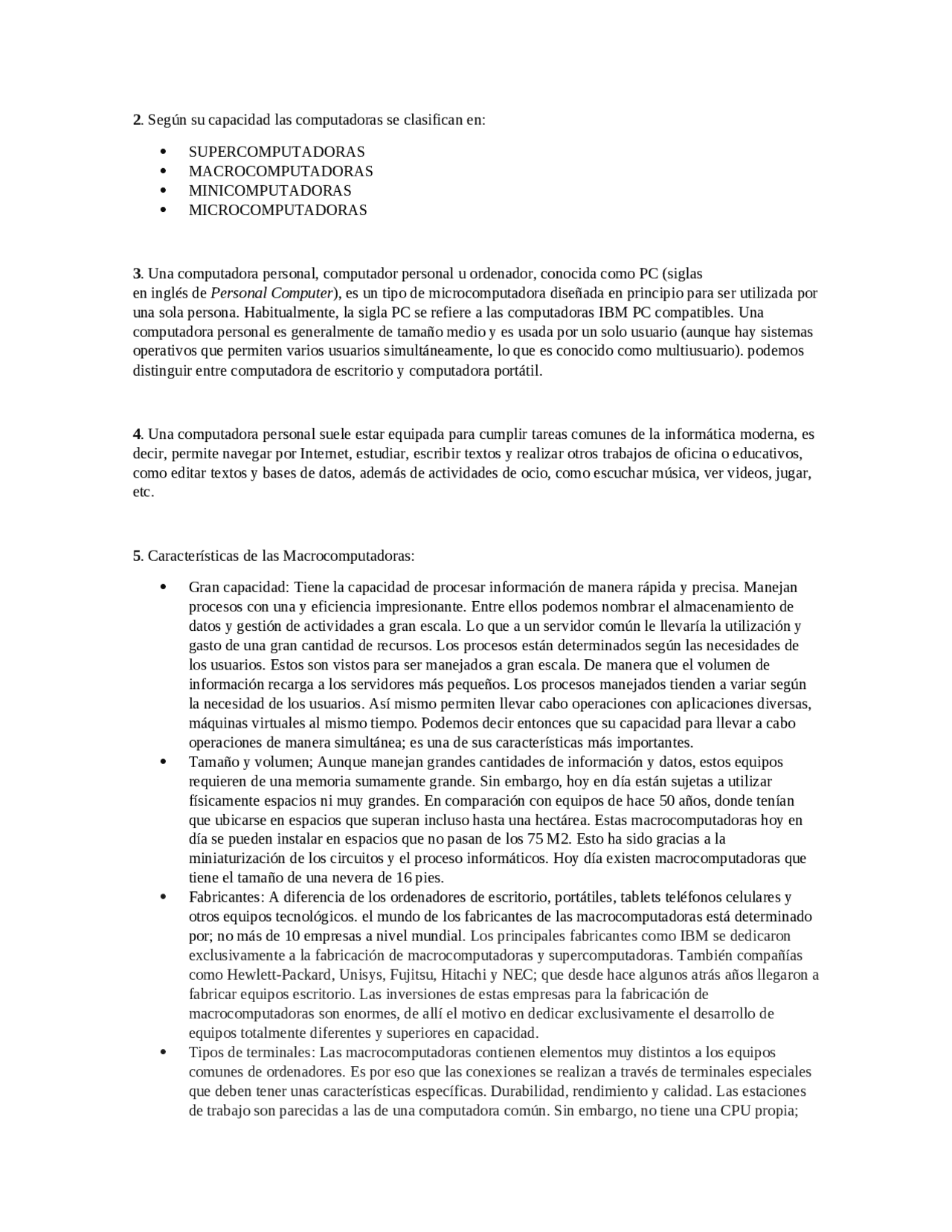 Tarea De Informática 2021 2 Resúmenes De Informática Docsity