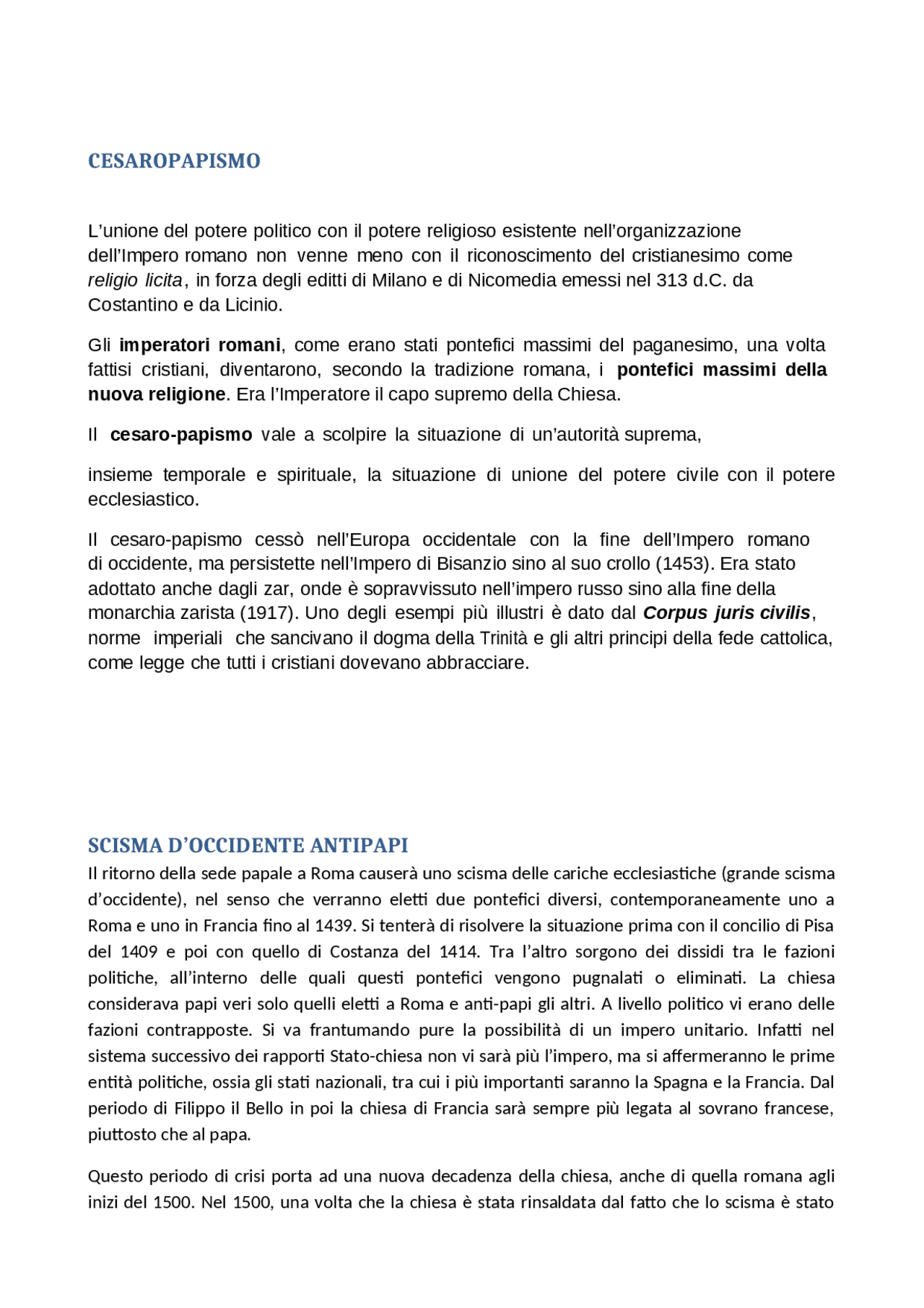 Principali Domande E Risposte Diritto Ecclesiastico Docsity