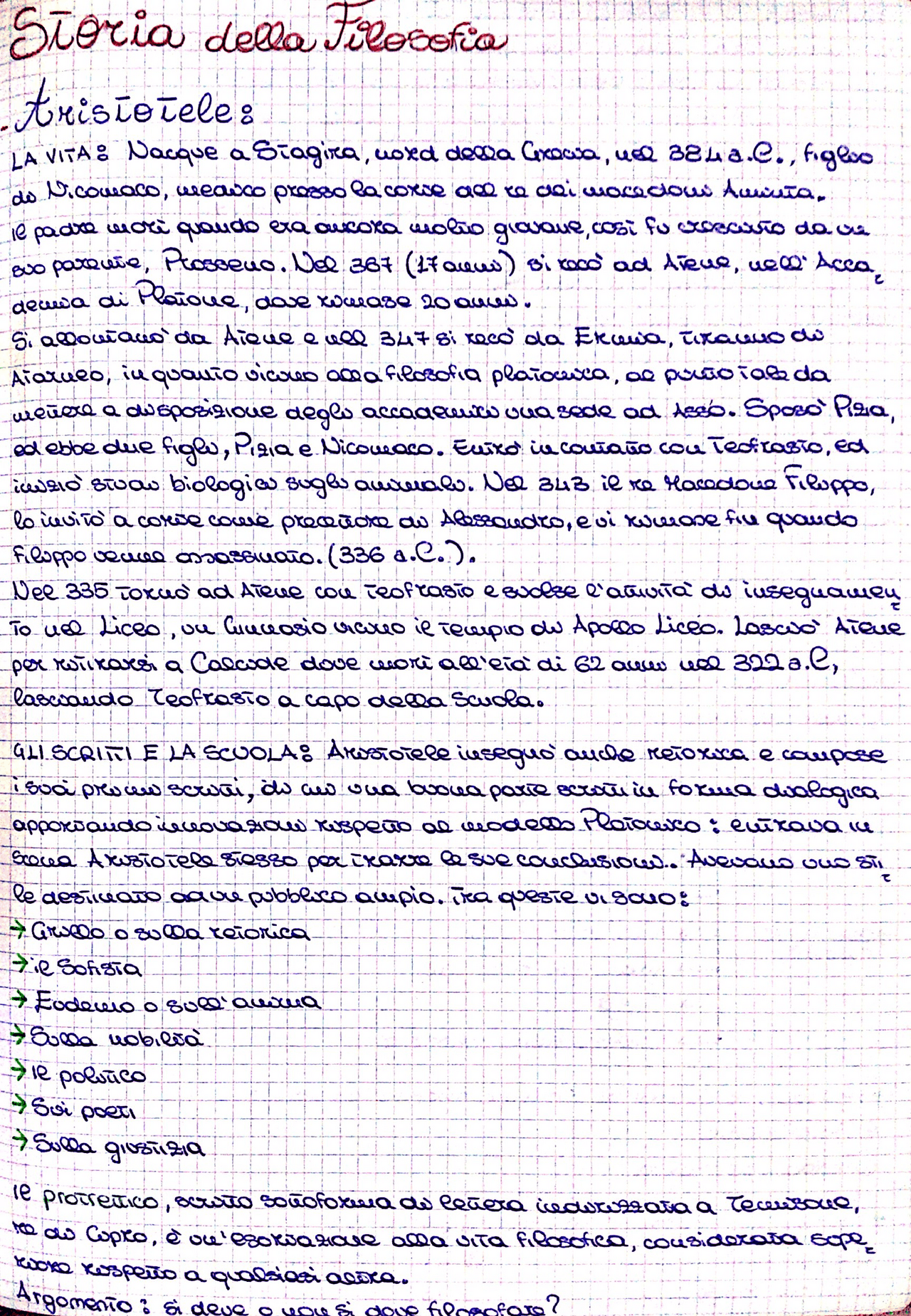 Aristotele E Metafisica Docsity
