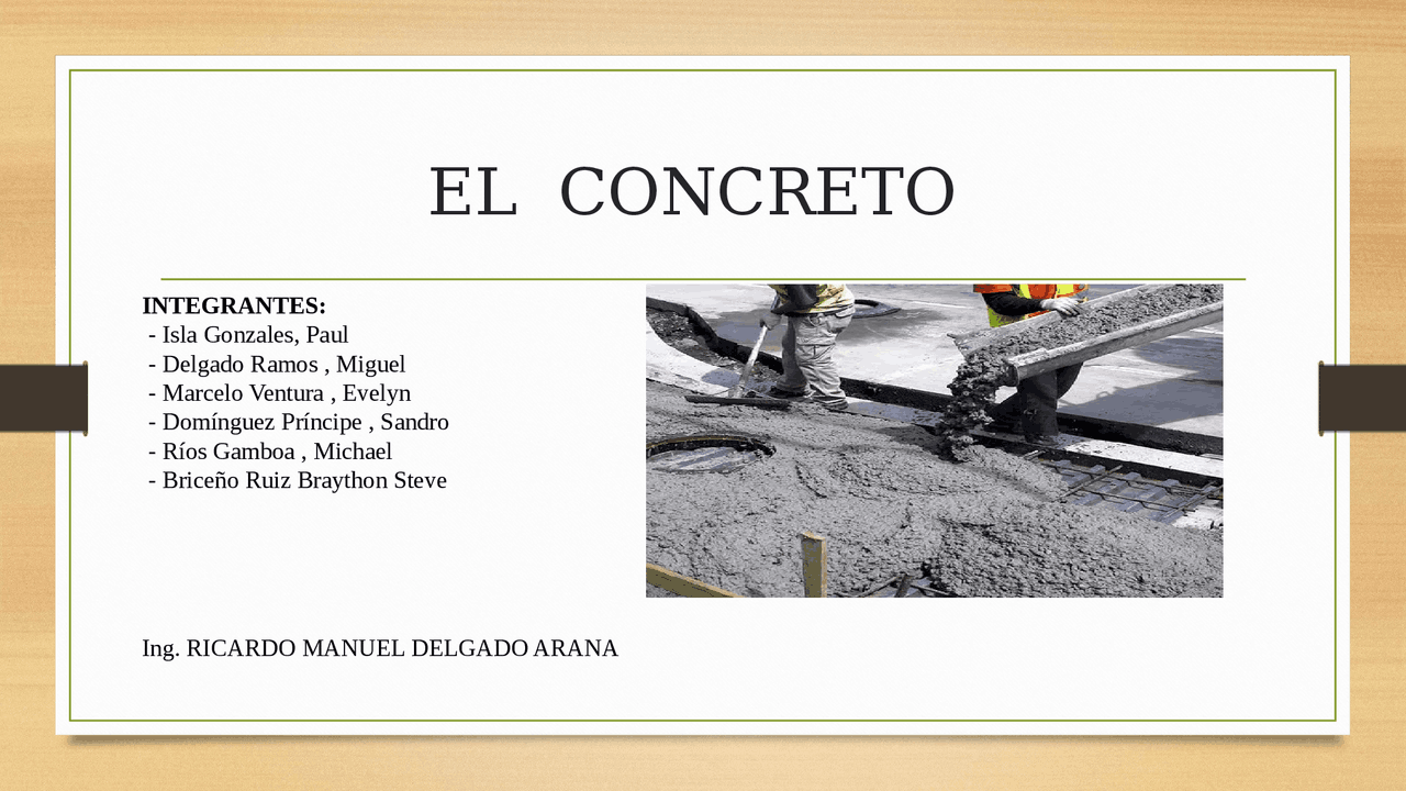 Definicion y analisis del concreto | Apuntes de Introducción a la ...