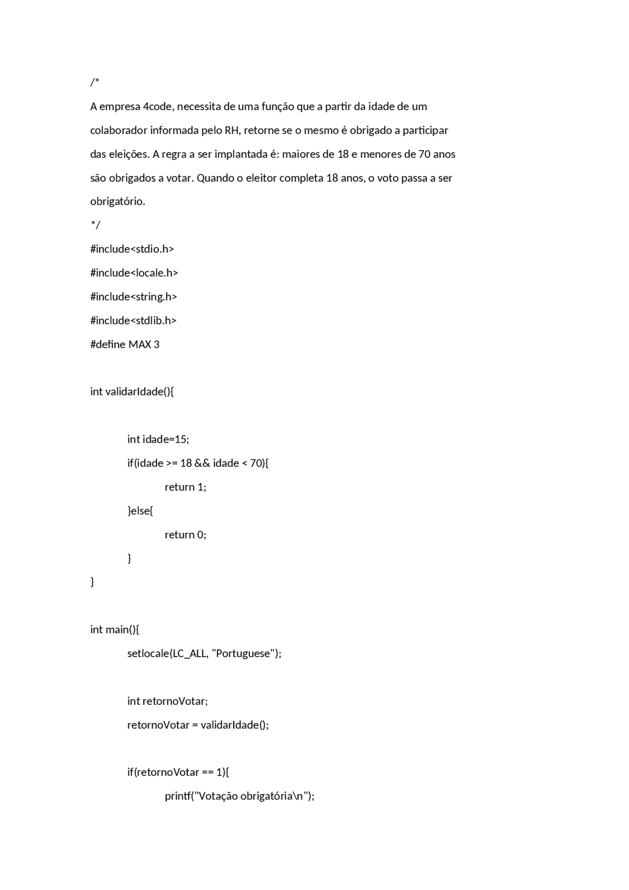 Ads Exemplo De ProgramaÇao Em C Docsity