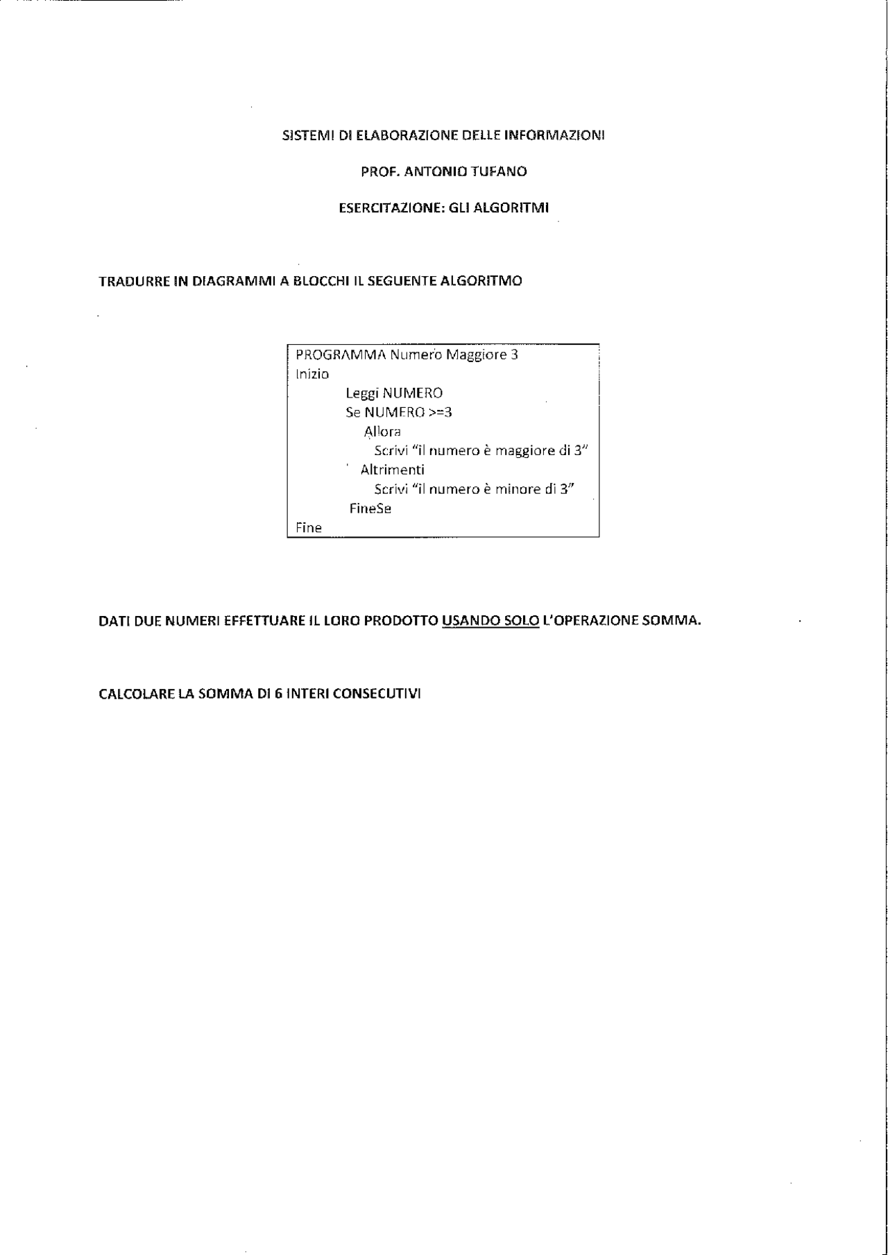 Elaborato Sistemi Ingegneria Civile 1°anno Università Pegaso Docsity