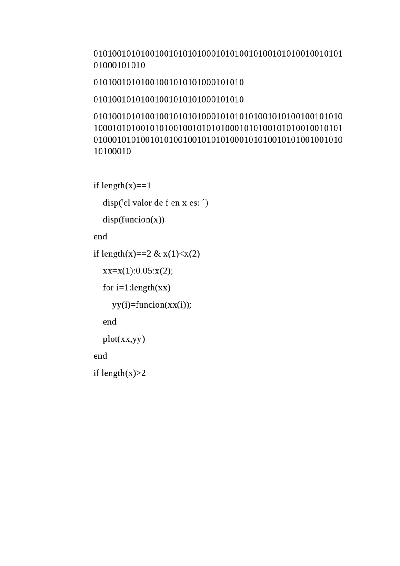Funciones usando la herramienta Octave 3 - Docsity