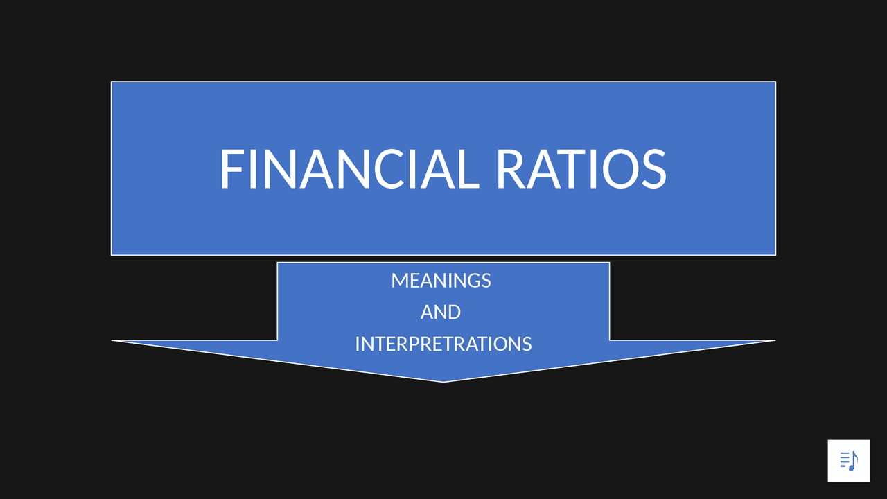 Financial ratios and interpretations | Slides Accounting | Docsity