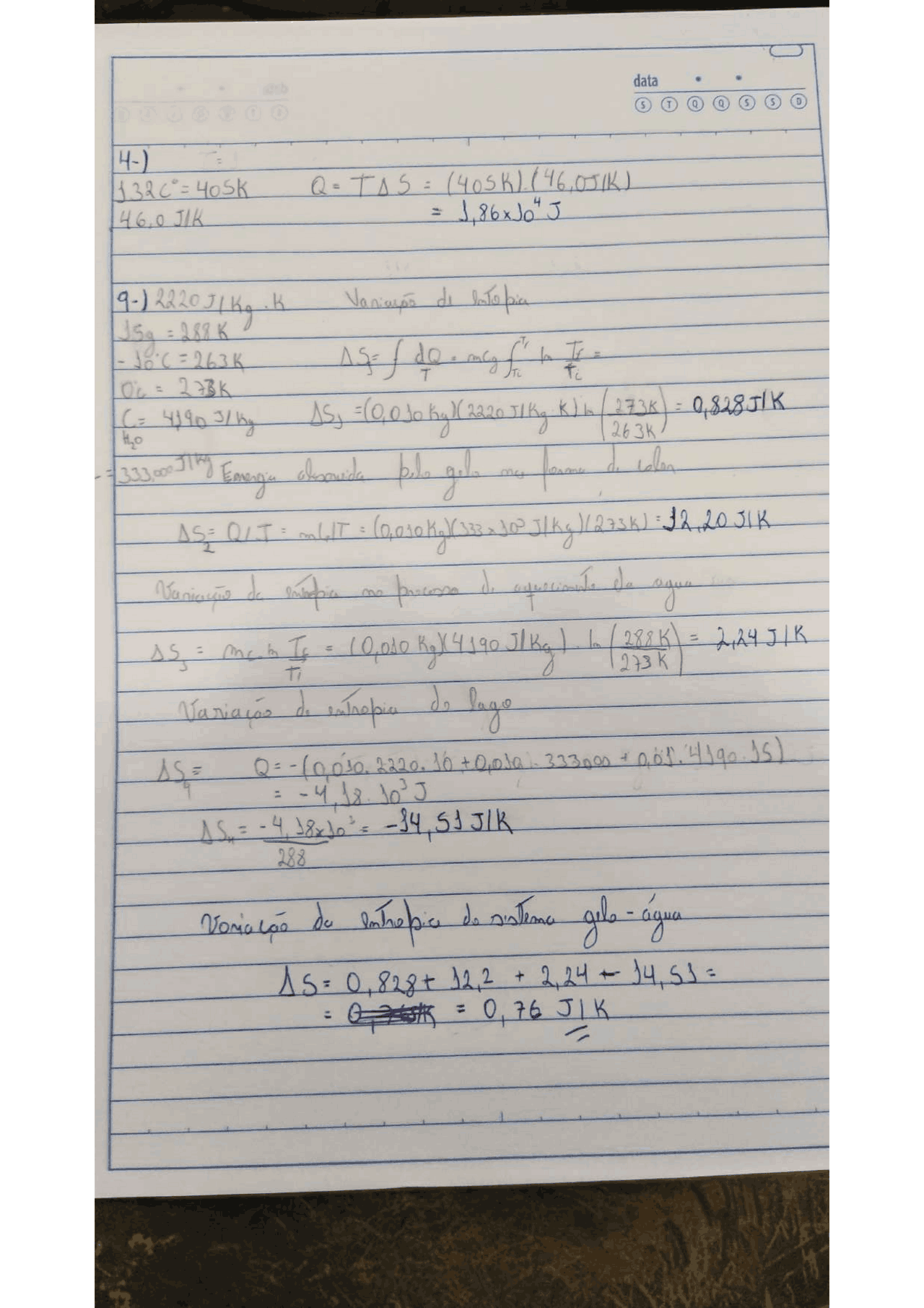 Fisica Halliday Lei De Termodinâmica Docsity
