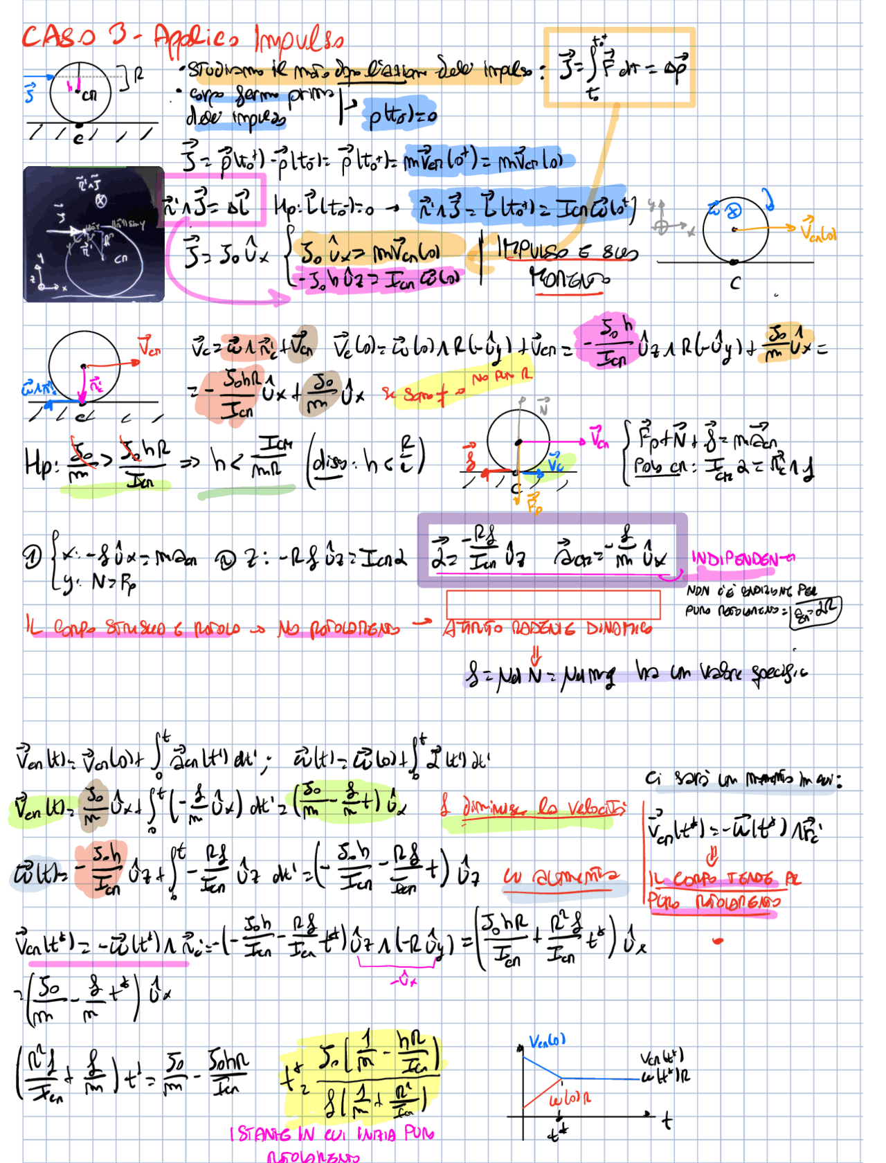 Corpo rigido 3- puro rotolamento 2 - Docsity