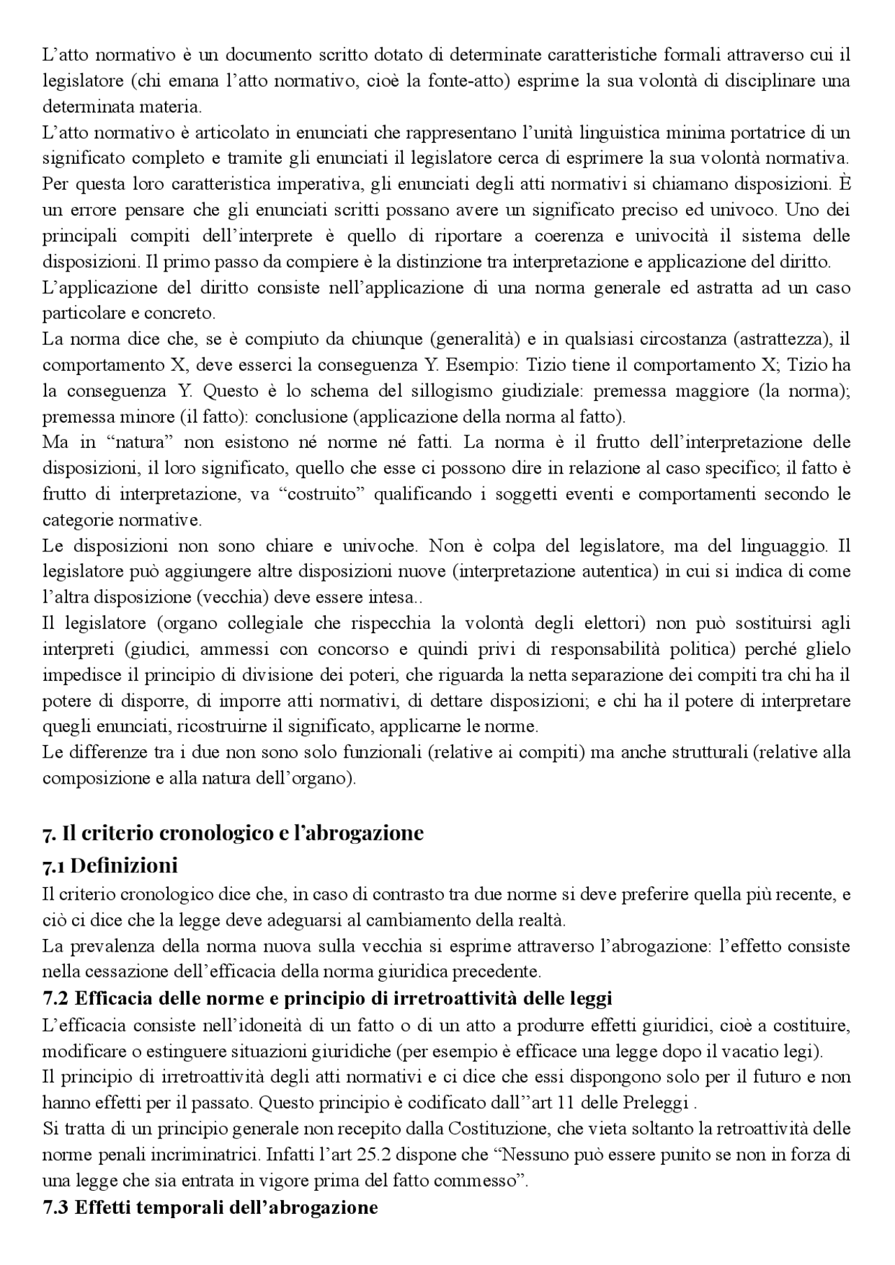 Fonti Del Diritto Riassunto Docsity