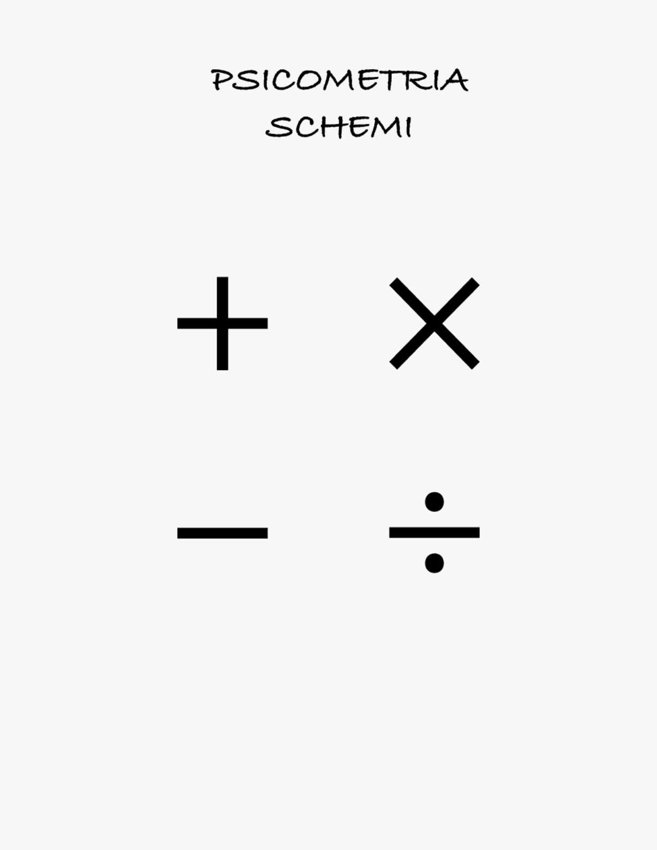 Schemi Psicometria Goodnotes Docsity