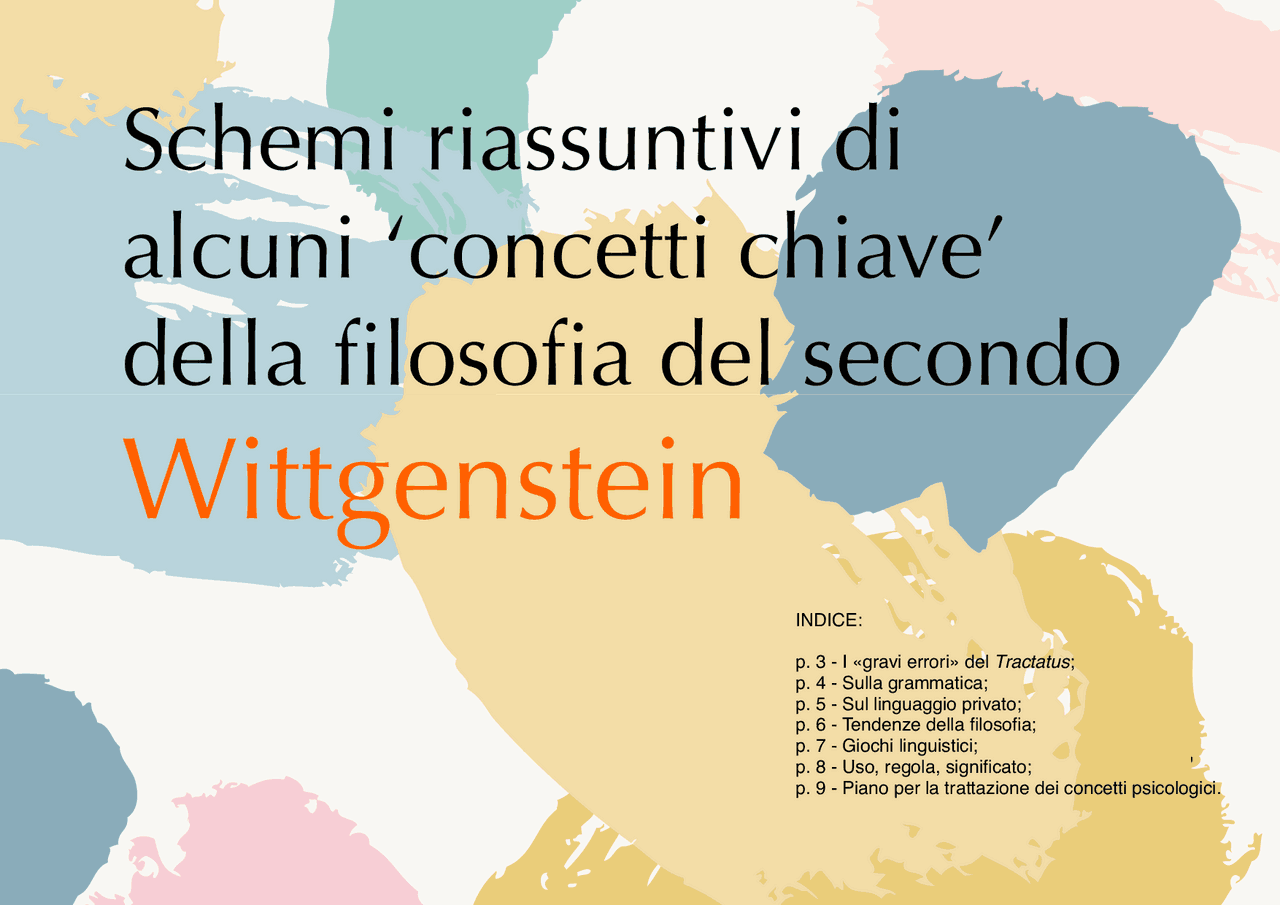 Schemi Sulla Filosofia Del ‘secondo Wittgenstein Docsity
