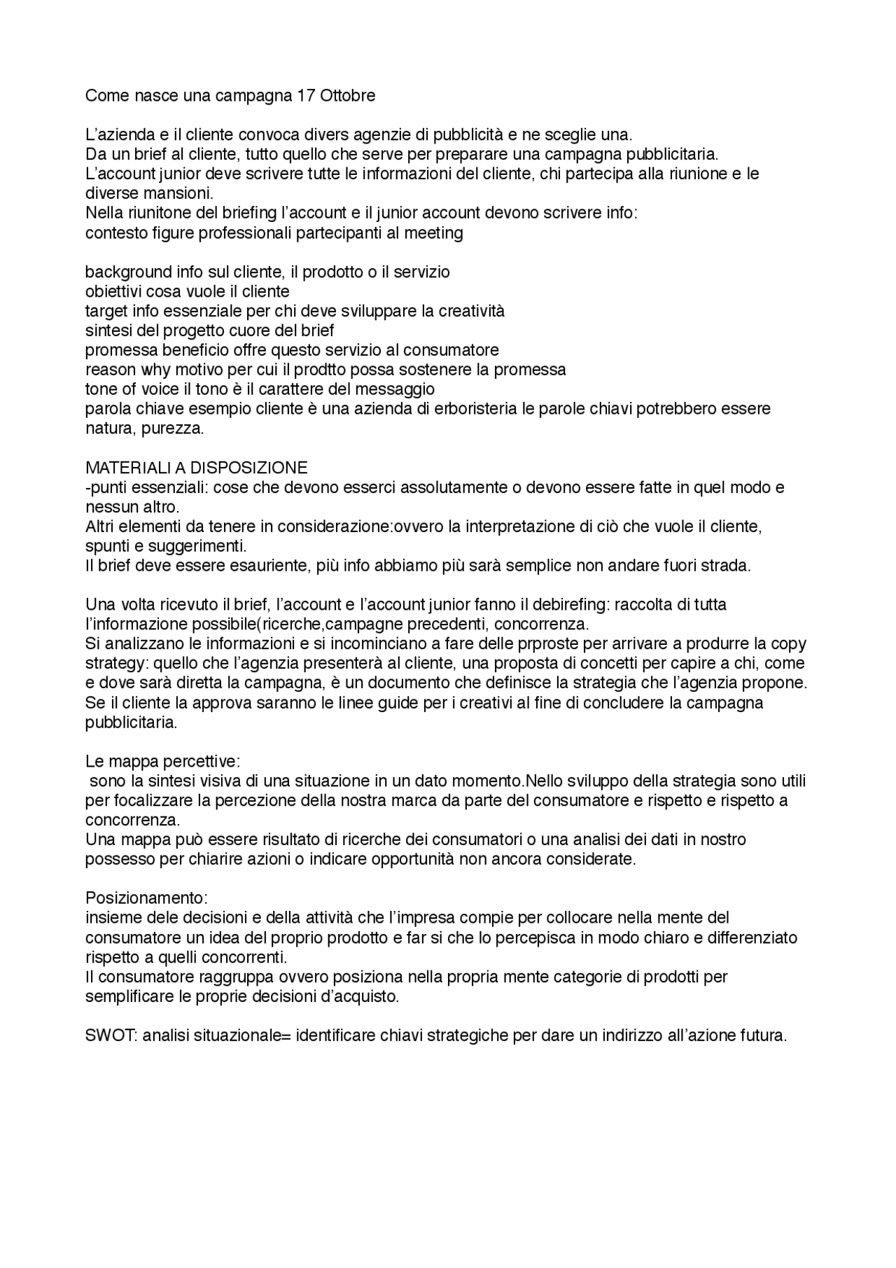 Linguaggi Della Pubblicità Docsity