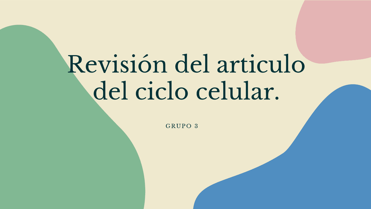 Ciclo Celular Biologia Docsity
