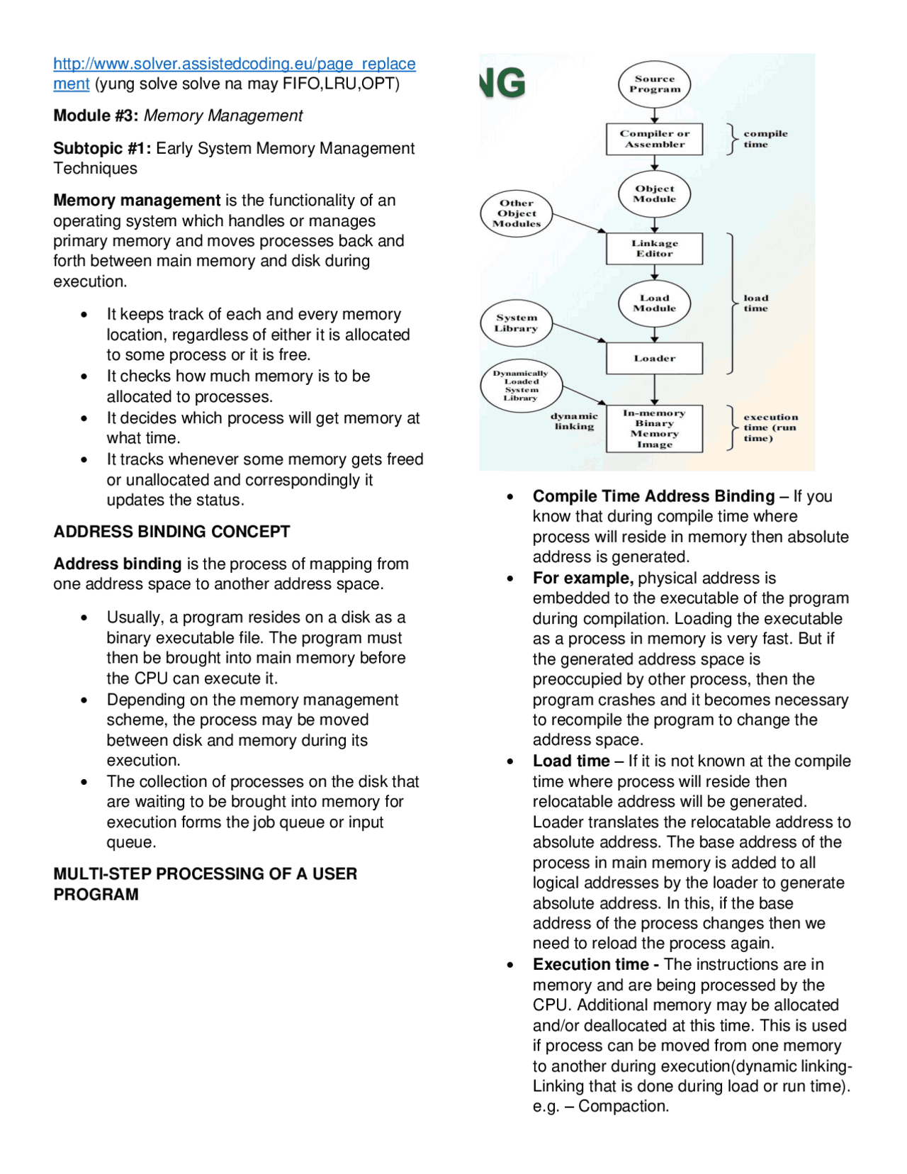 Operating System Module 3 and 4 Reviewer - Docsity