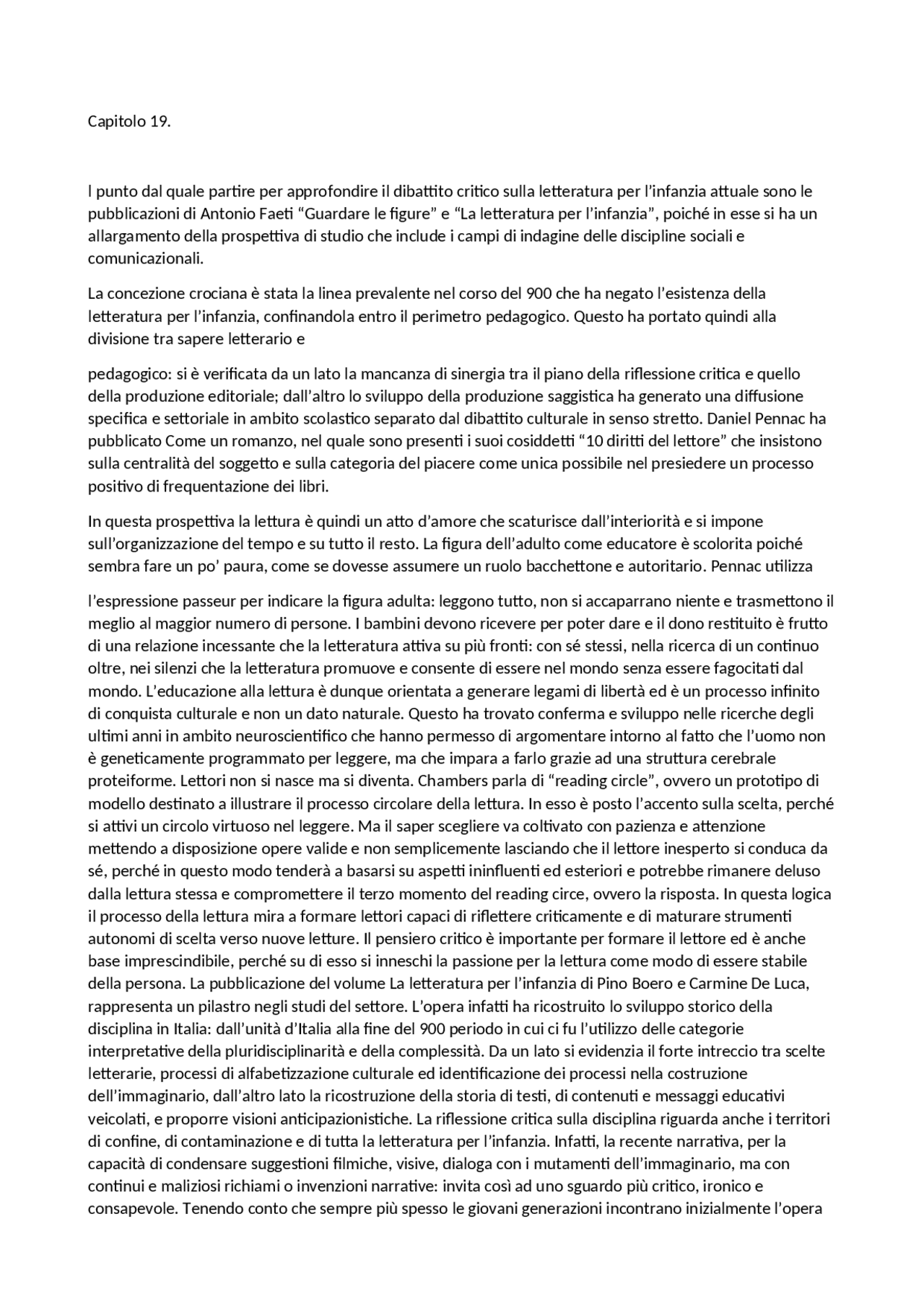 Letteratura Per Linfanzia Docsity