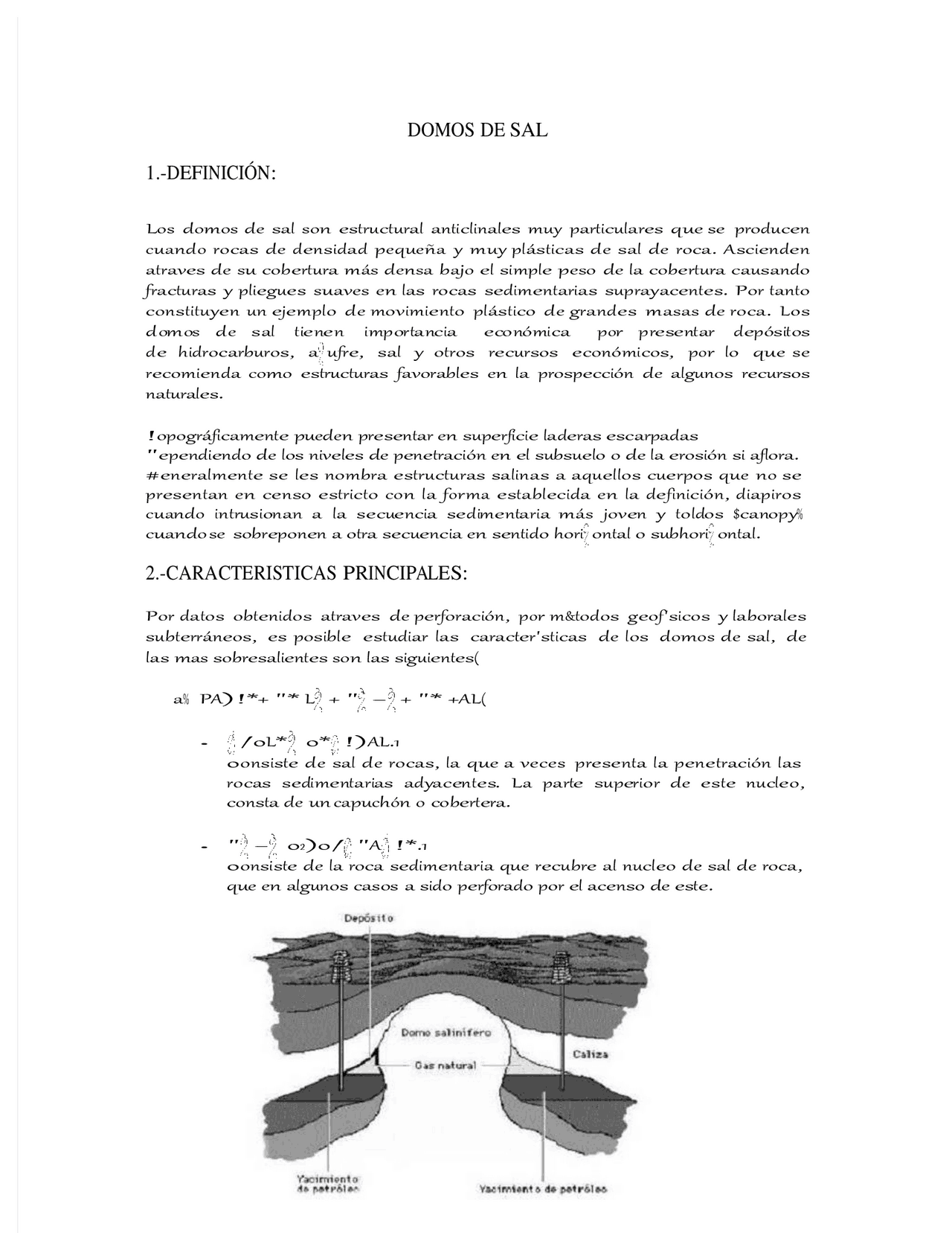 Domos de sal biologia - Docsity