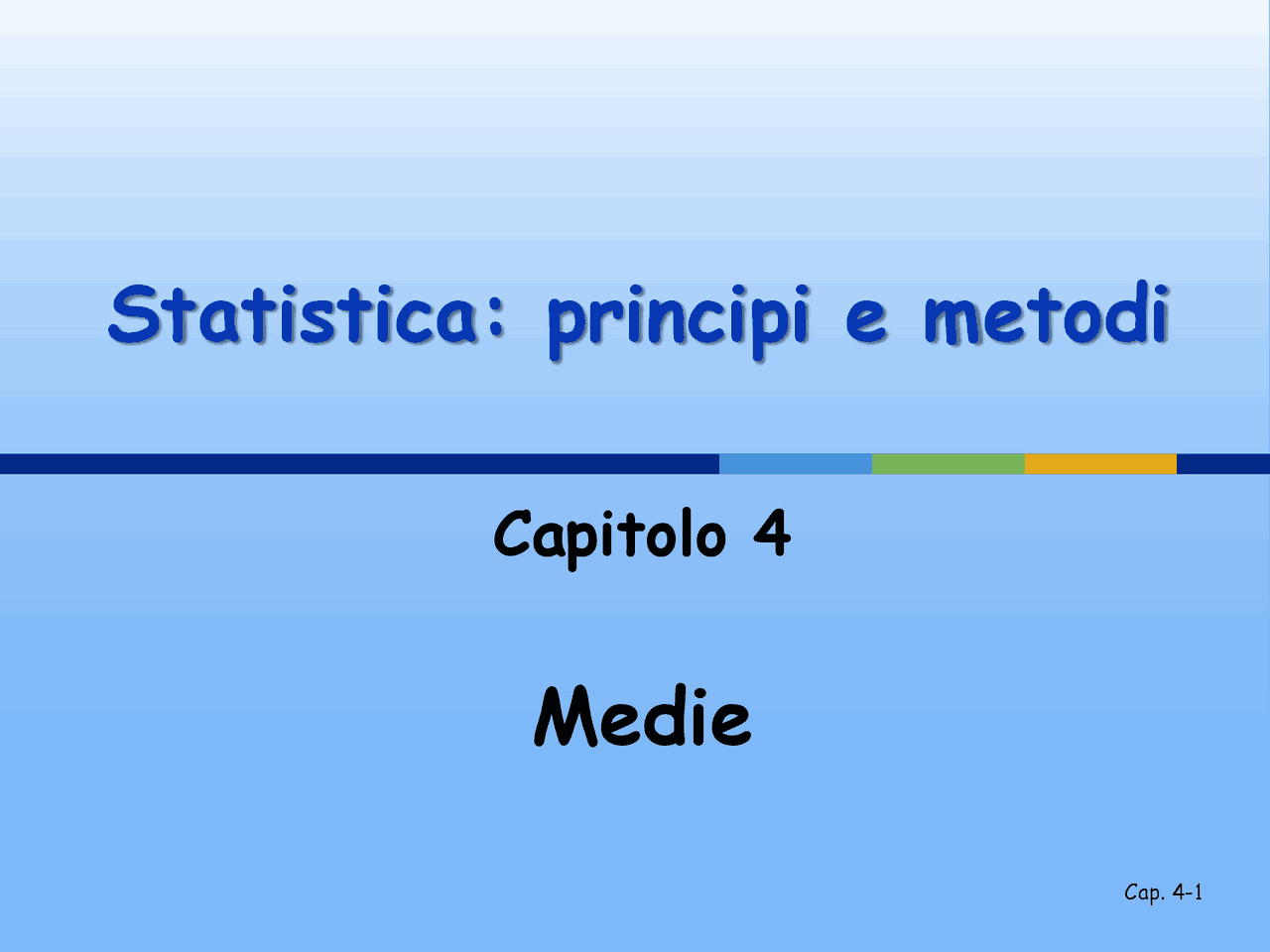 Statistica Principi E Metodi Docsity
