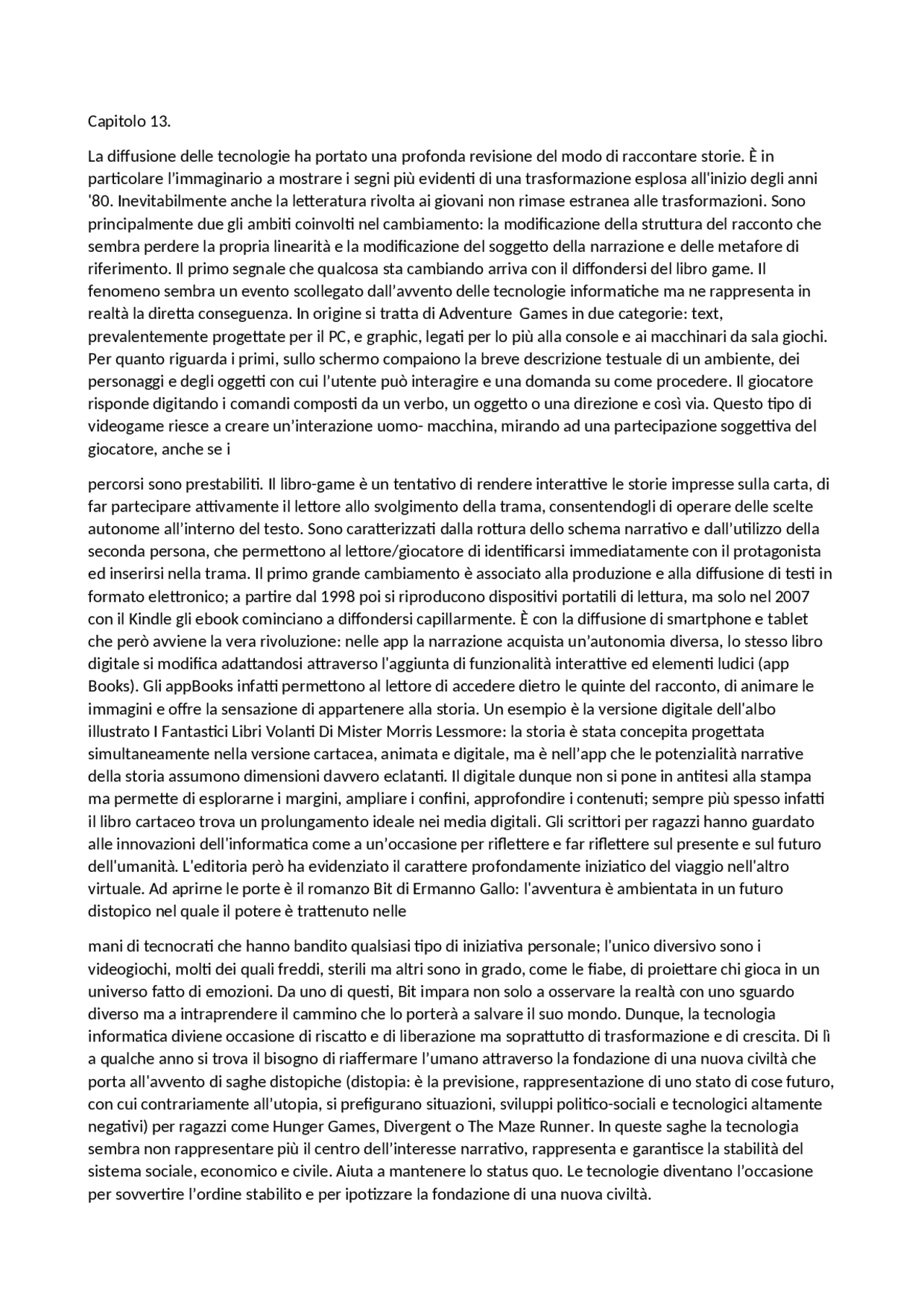 Letteratura Per Linfanzia Docsity