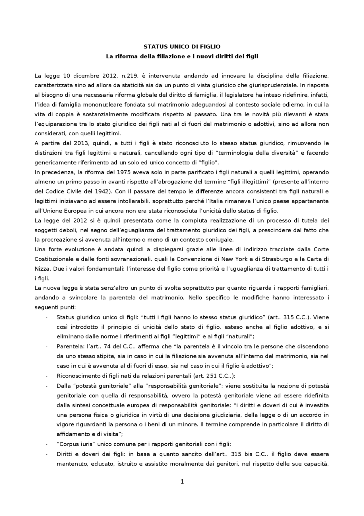 Diritto Allascolto Del Minore Docsity