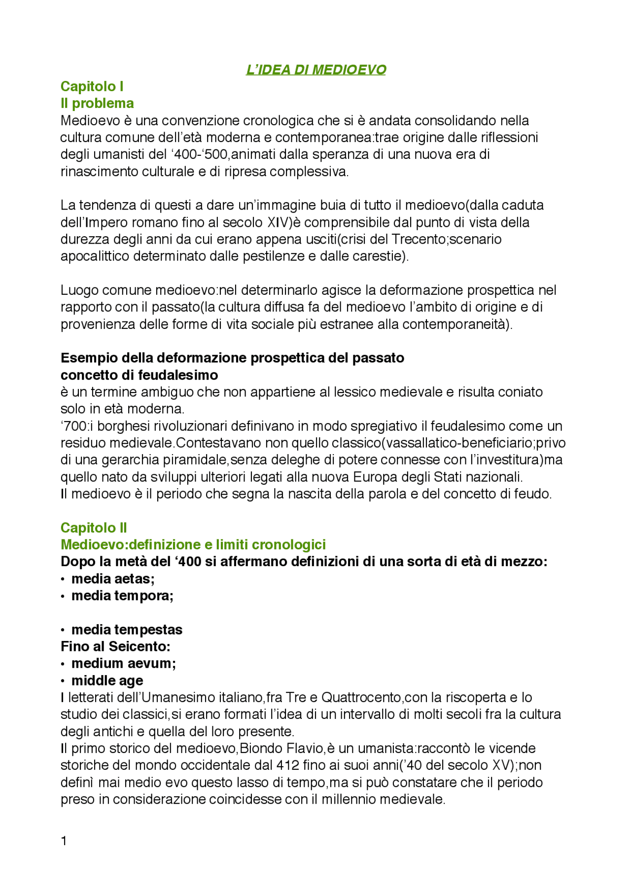 Riassunto Lidea Di Medioevo Di Giuseppe Sergi Docsity