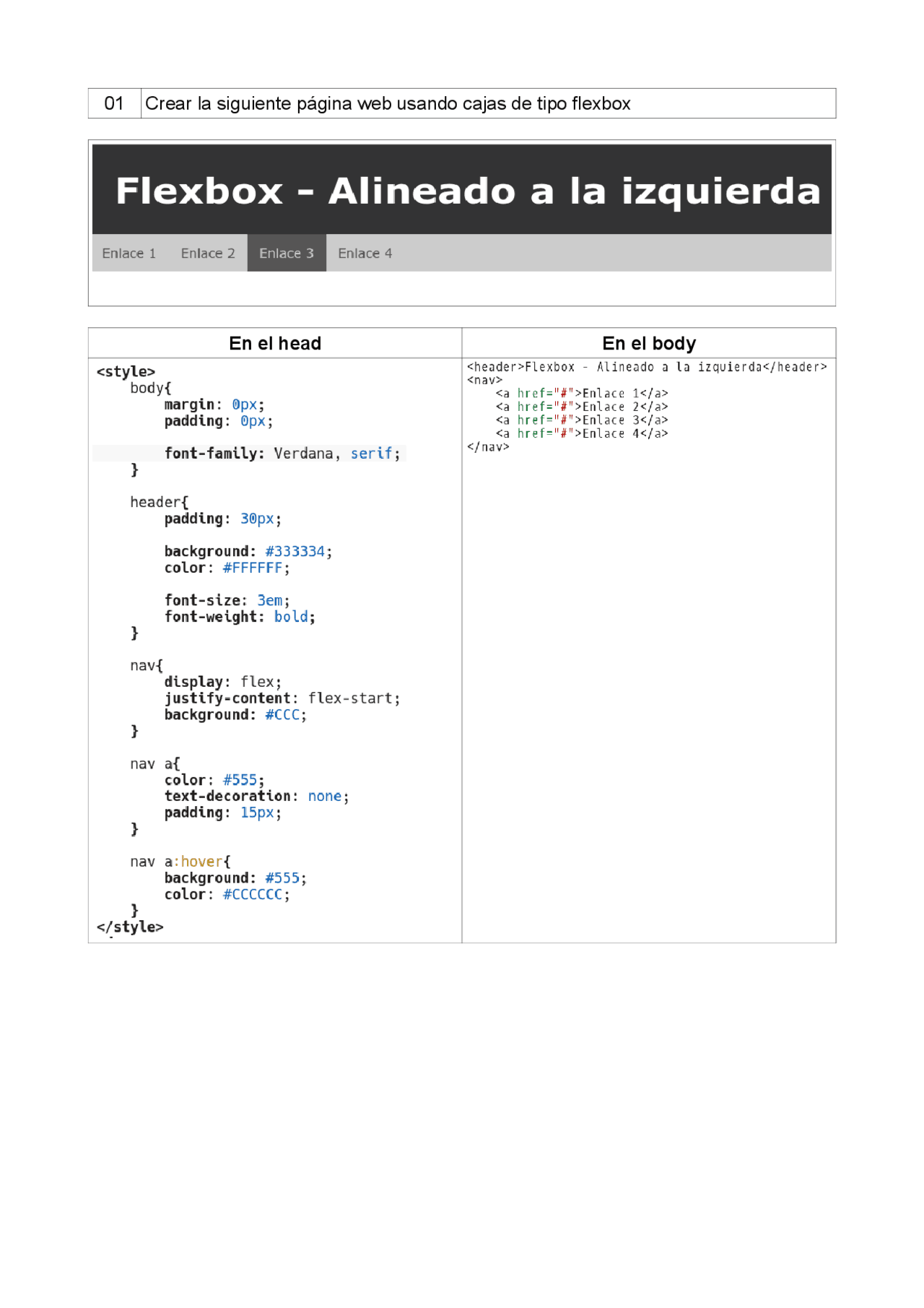 Flexbox nivel principiante - Docsity
