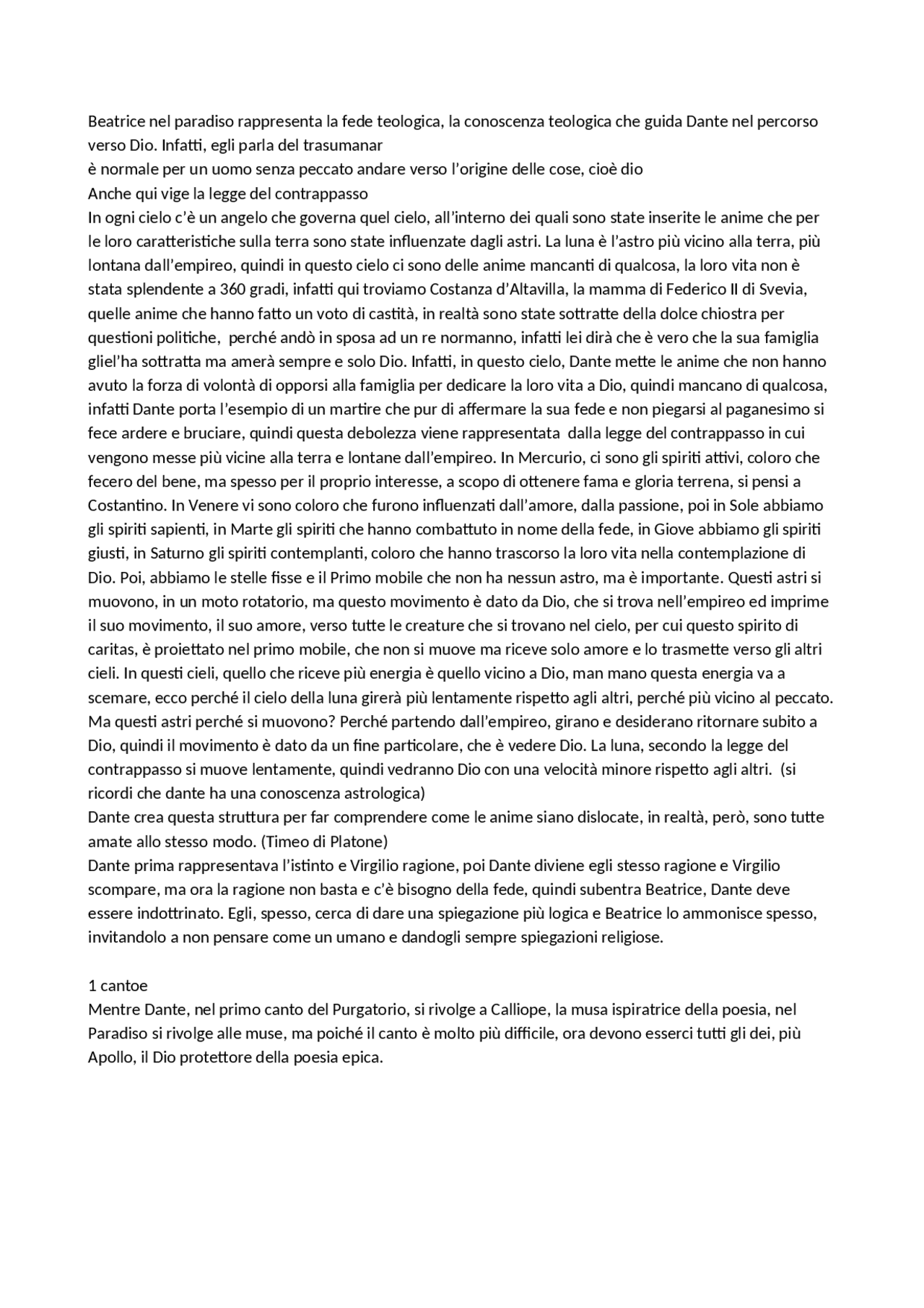 La Divina Commedia Dante Docsity