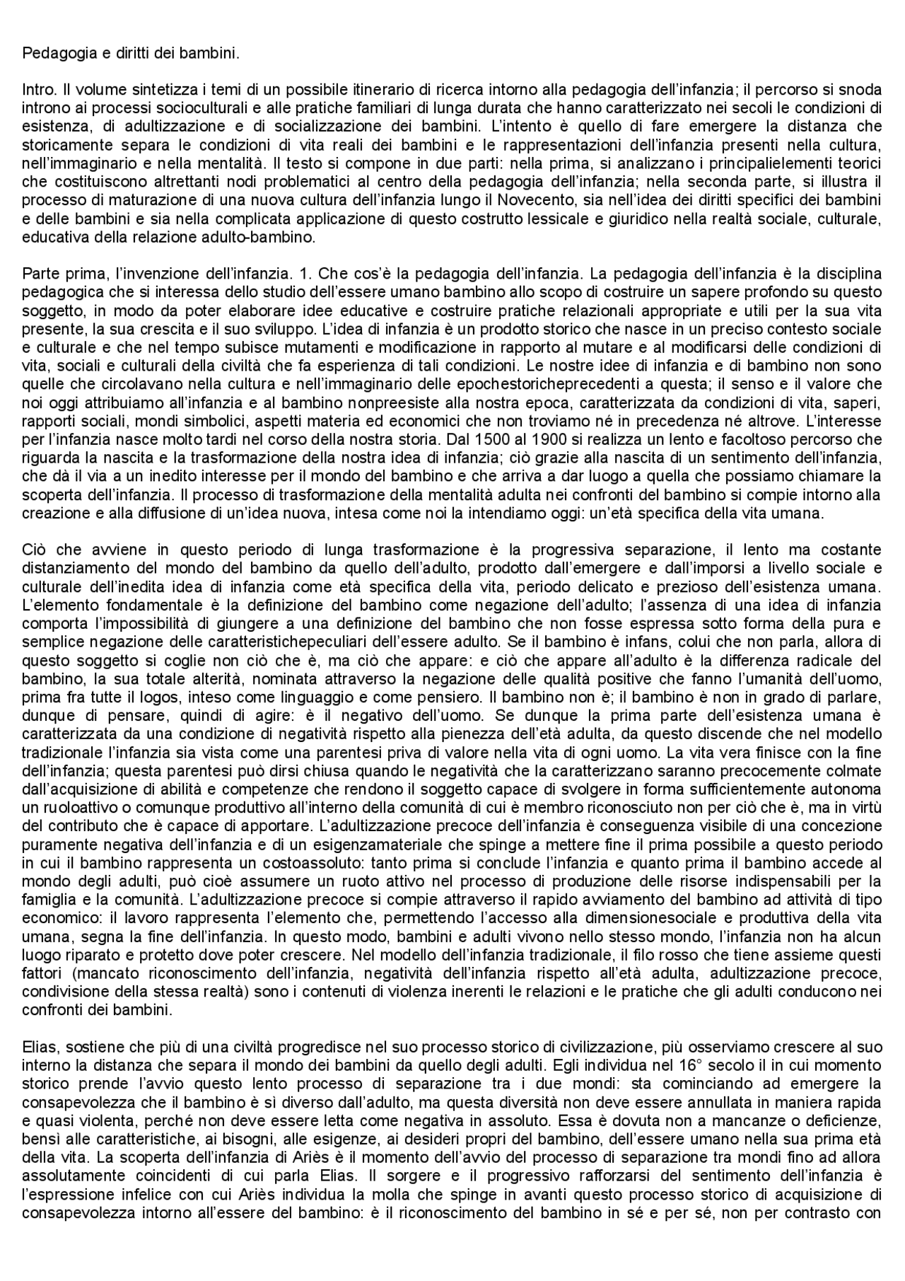 I Diritti Dei Bambini Docsity