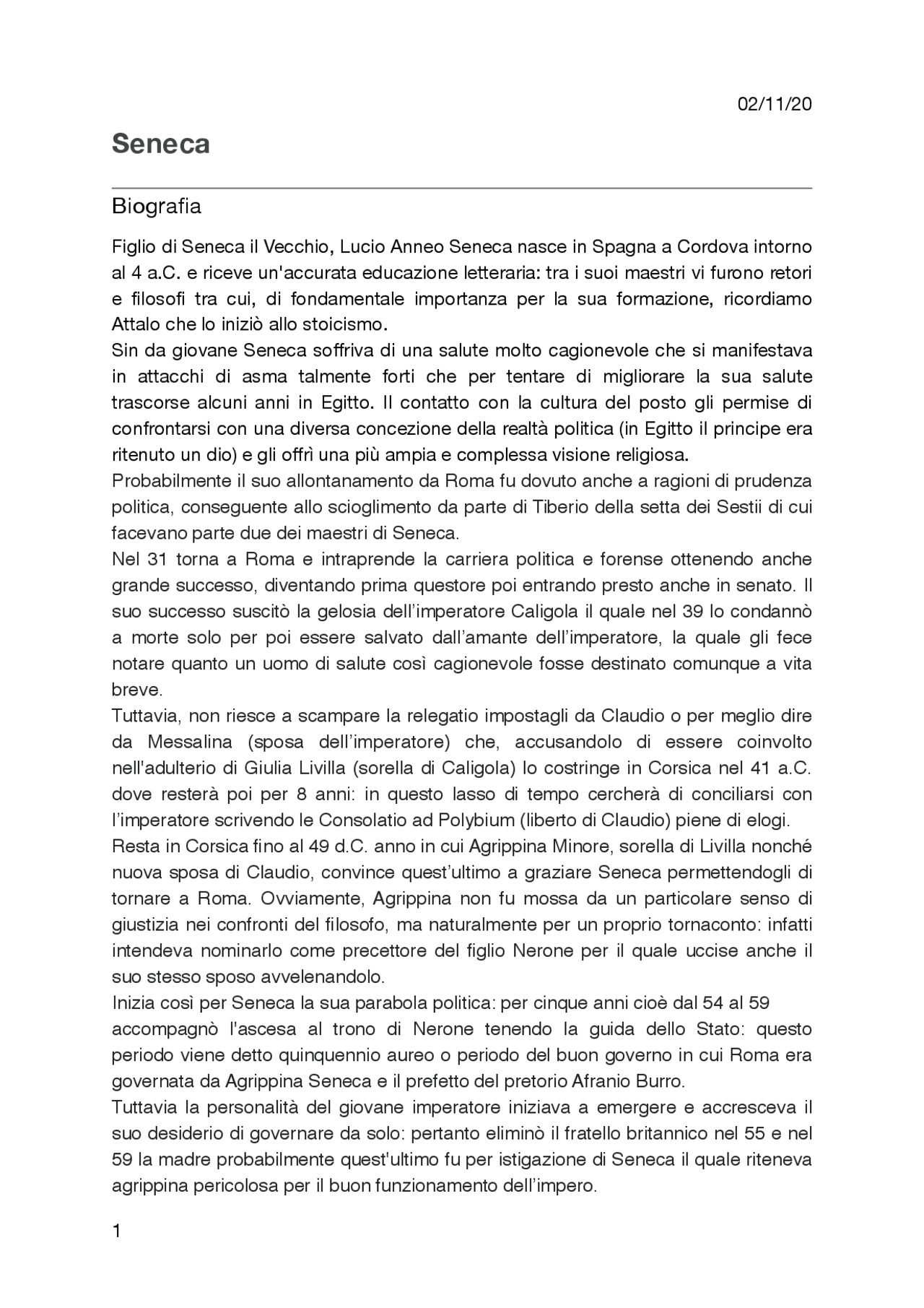 Appunti di latino- Seneca, Lucano, Petronio, Persio, Giovenale, Stazio, Valerio Flacco, Marziale ...