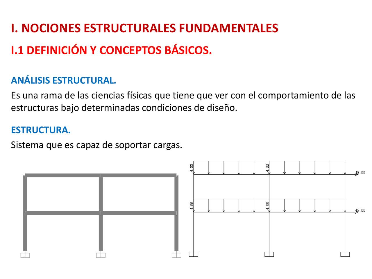 I. NOCIONES ESTRUCTURALES FUNDAMENTALES - Docsity