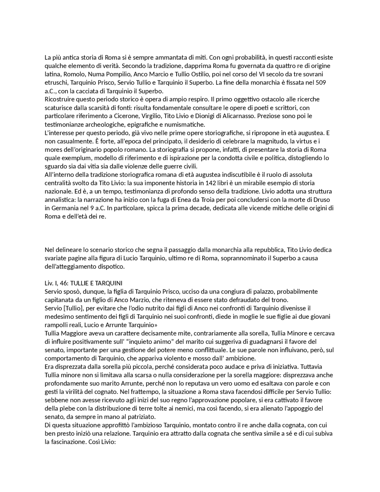 Origini Della Repubblica Romana Docsity