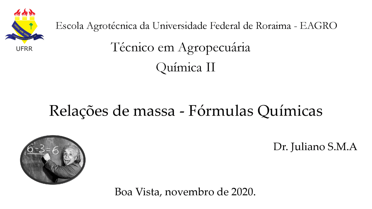 Aula Fórmulas Químicas Notas De Aula Química Docsity