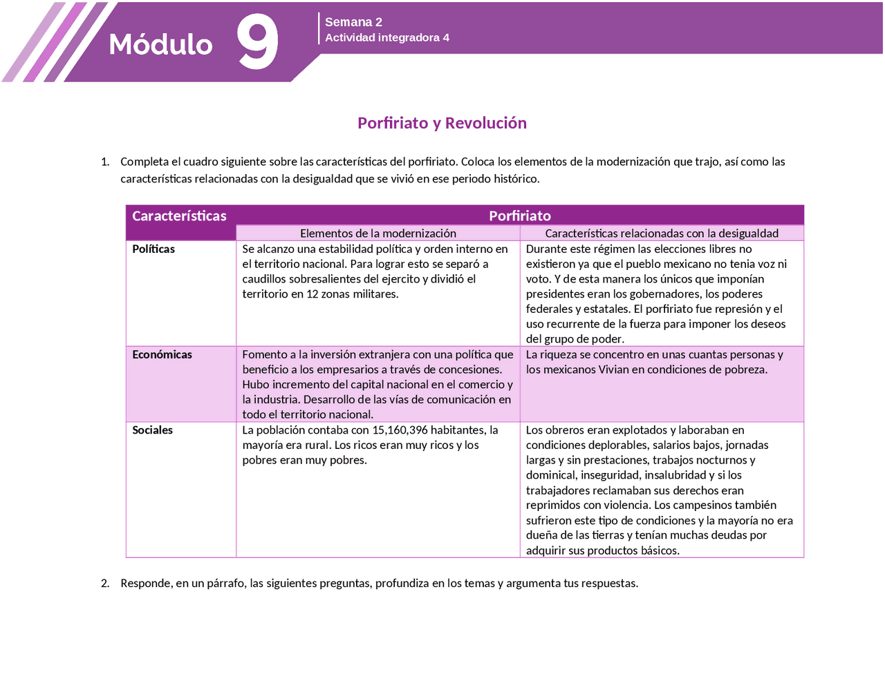 M09S1AI4 actividad 4 de modulo 9 - Docsity