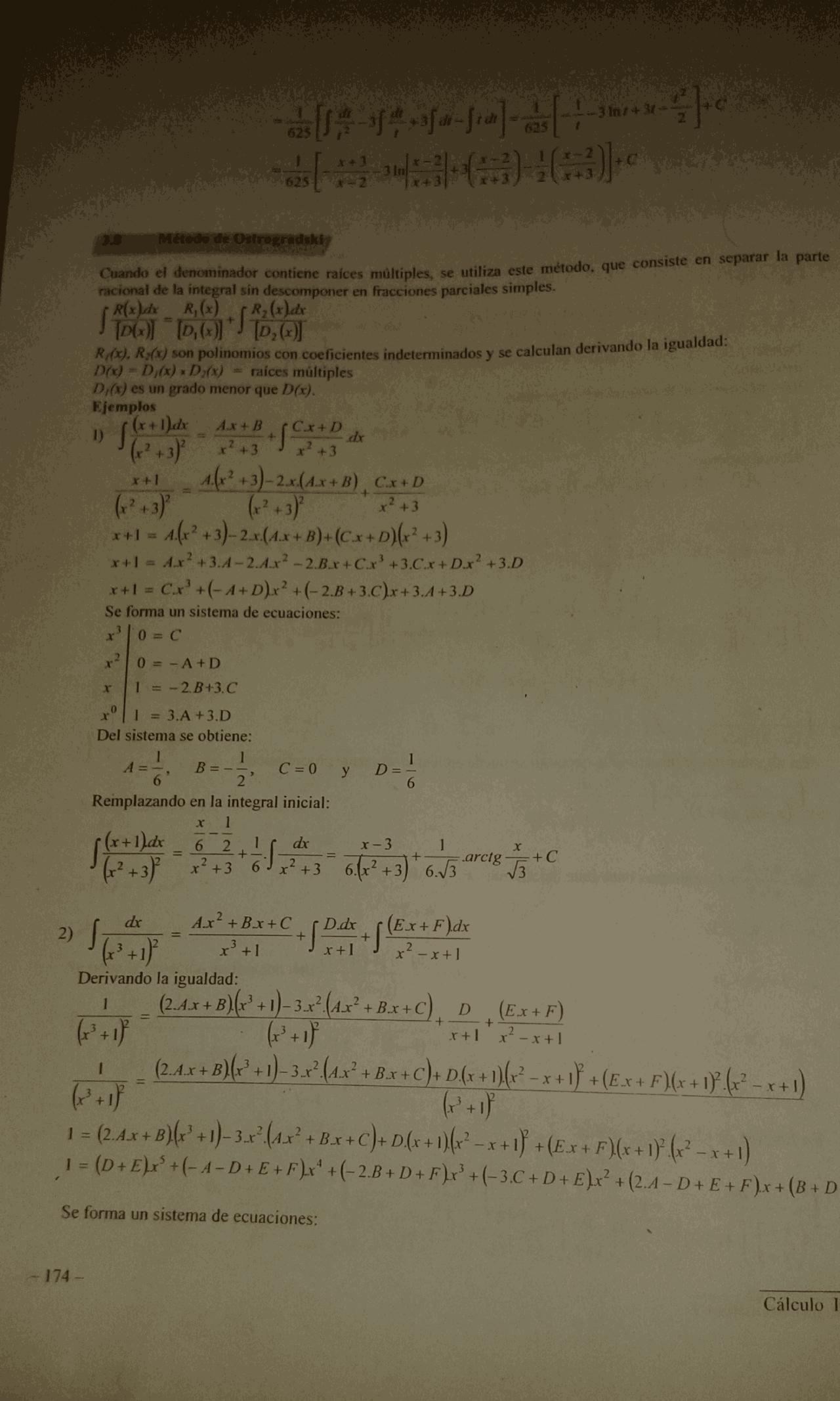 Libro Calculo De Integrales Del Metodo Ejercicios De Cálculo Docsity