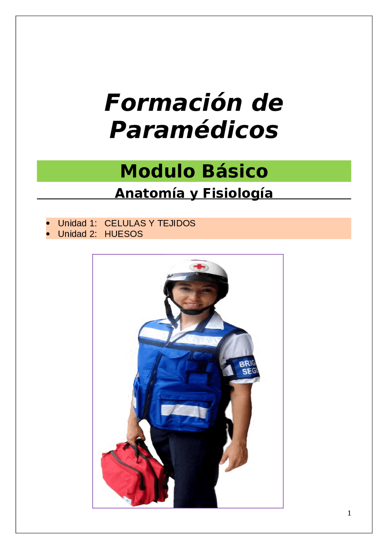 Modulo básico del paramédico - Docsity