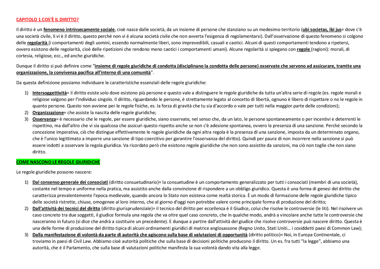 Appunti Di Diritto Pubblico Prima Parte Docsity