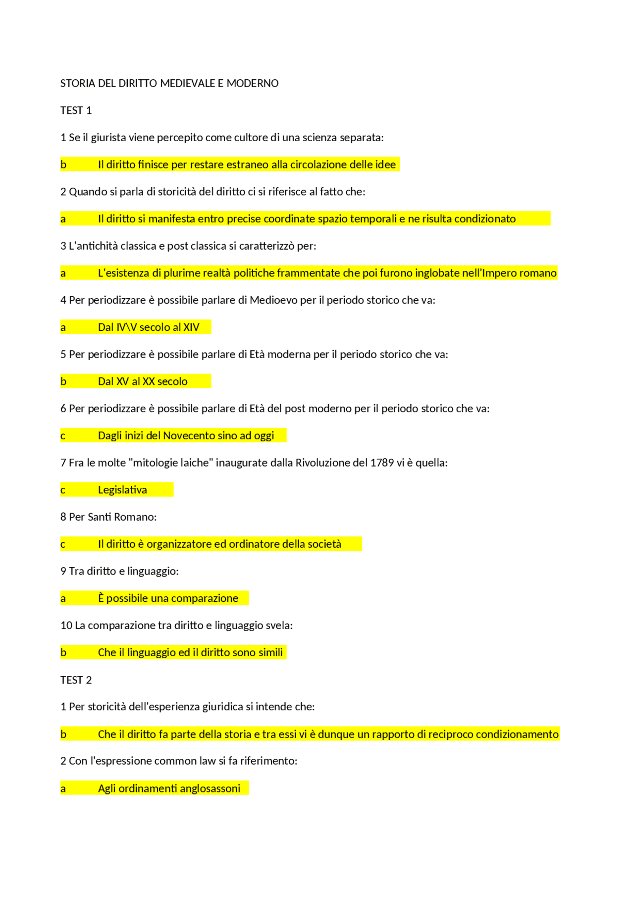 Storia Del Diritto Medievale E Moderno Mercatorum Prove Desame Di