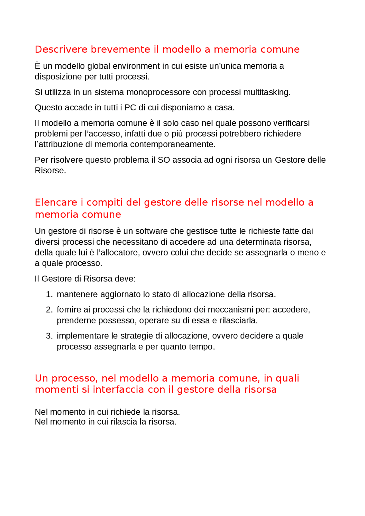 Comunicazione e sincronizzazione tra i processi | Appunti di Sistemi ...
