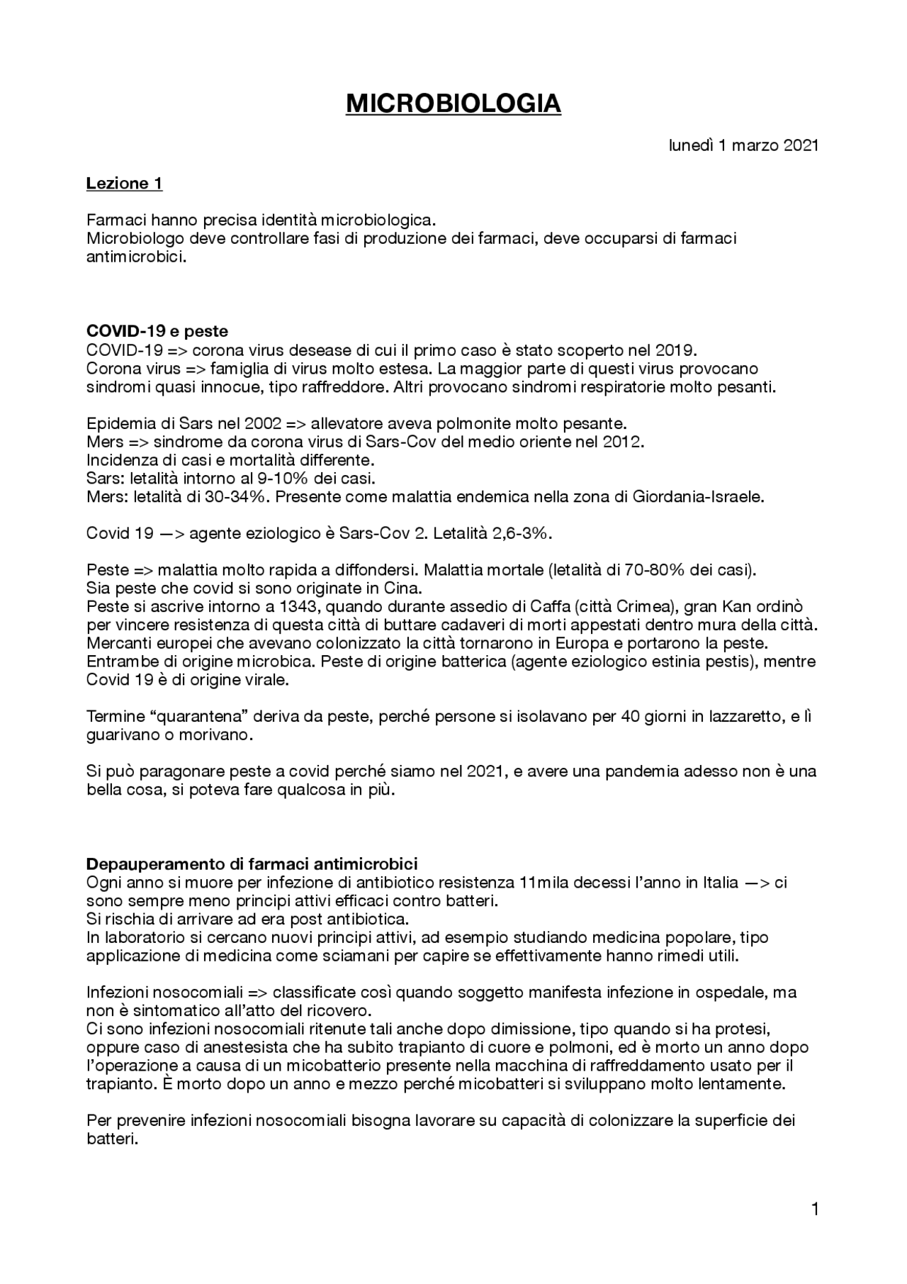 Appunti Di Microbiologia Docsity