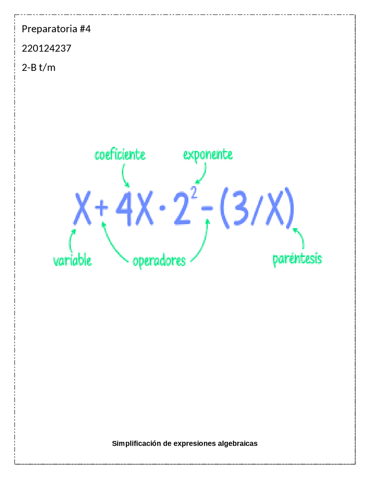 Simplificador de expresiones | Apuntes de Matemáticas | Docsity