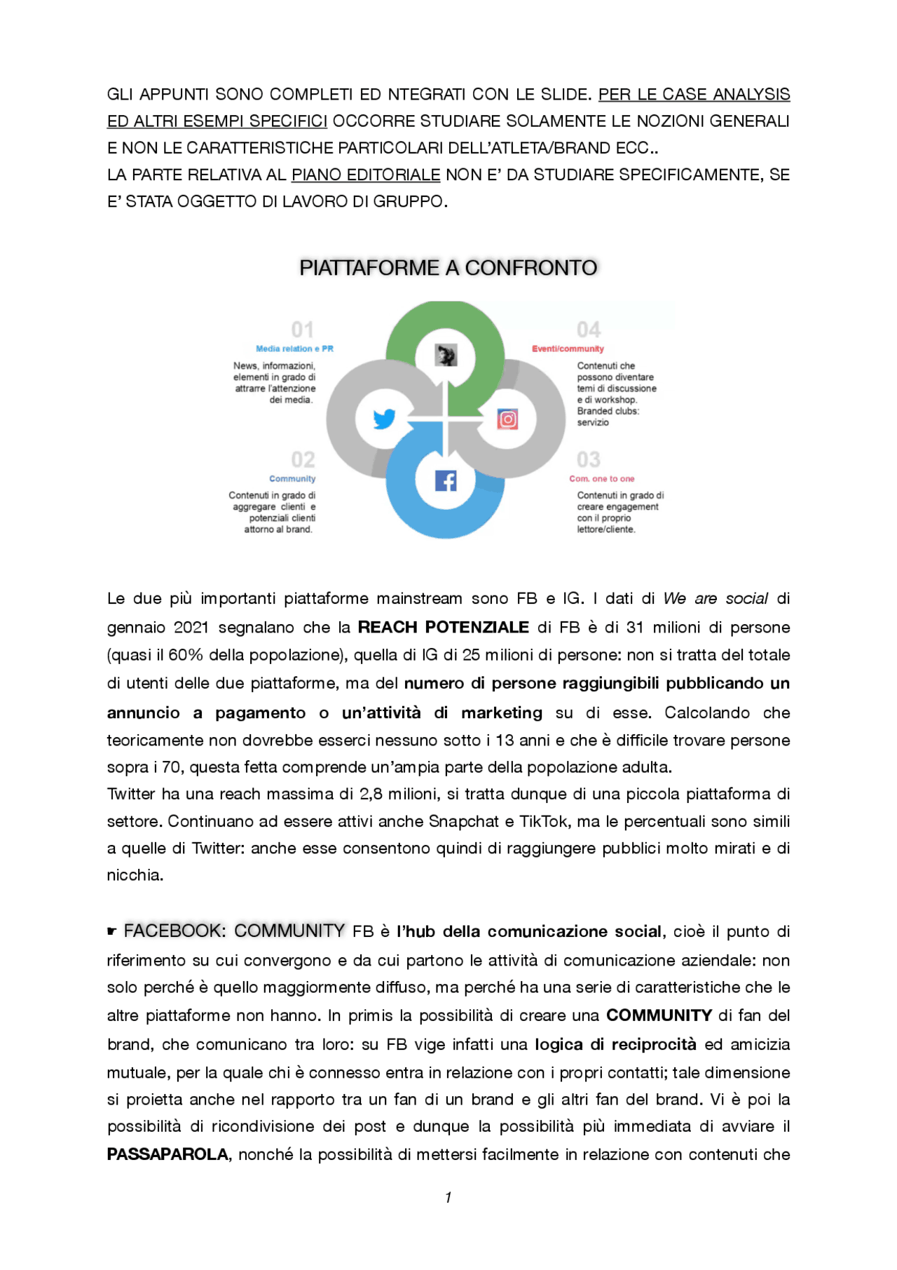 Comunicazione E Marketing Digitale Mod Ii Appunti Di Marketing Docsity