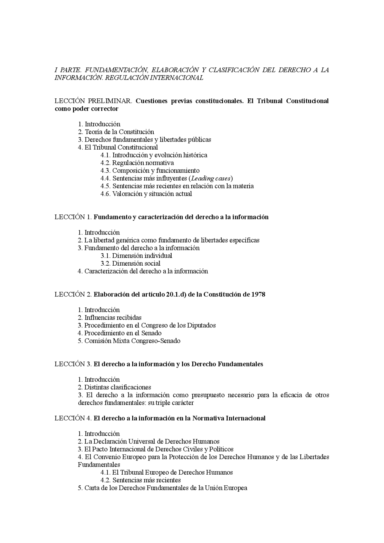 Derecho De La Comunicación Docsity