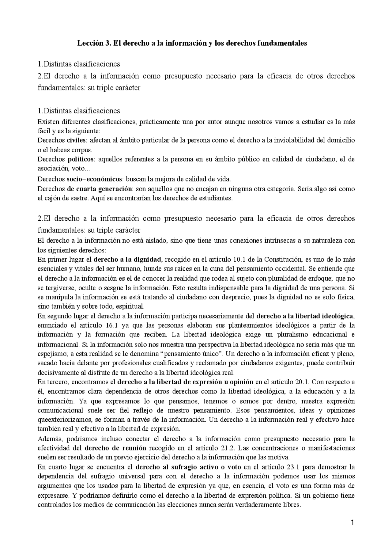 Derecho De La Comunicación Tema 3 Docsity