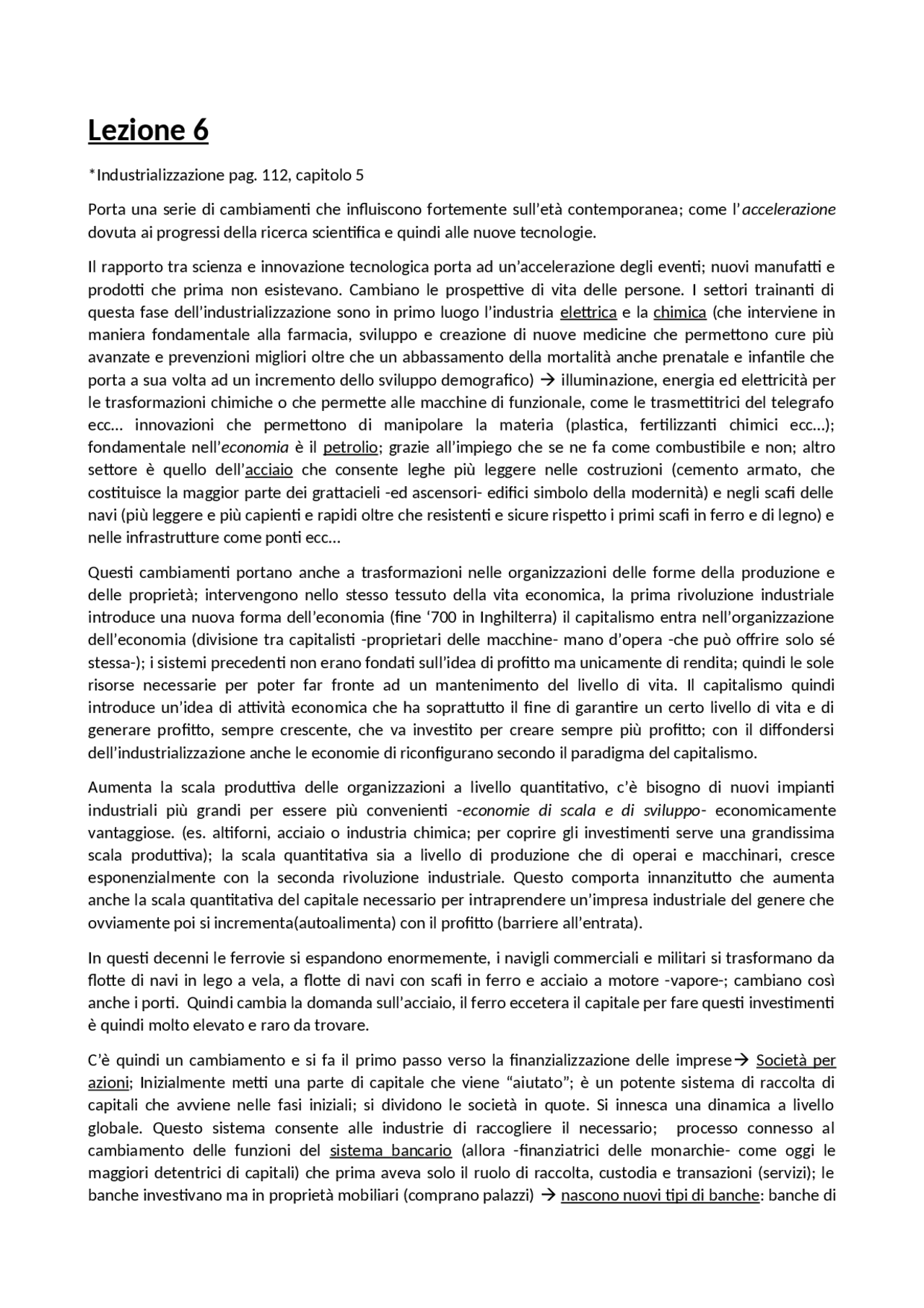 Lezione 6 Di Storia Appunti Docsity
