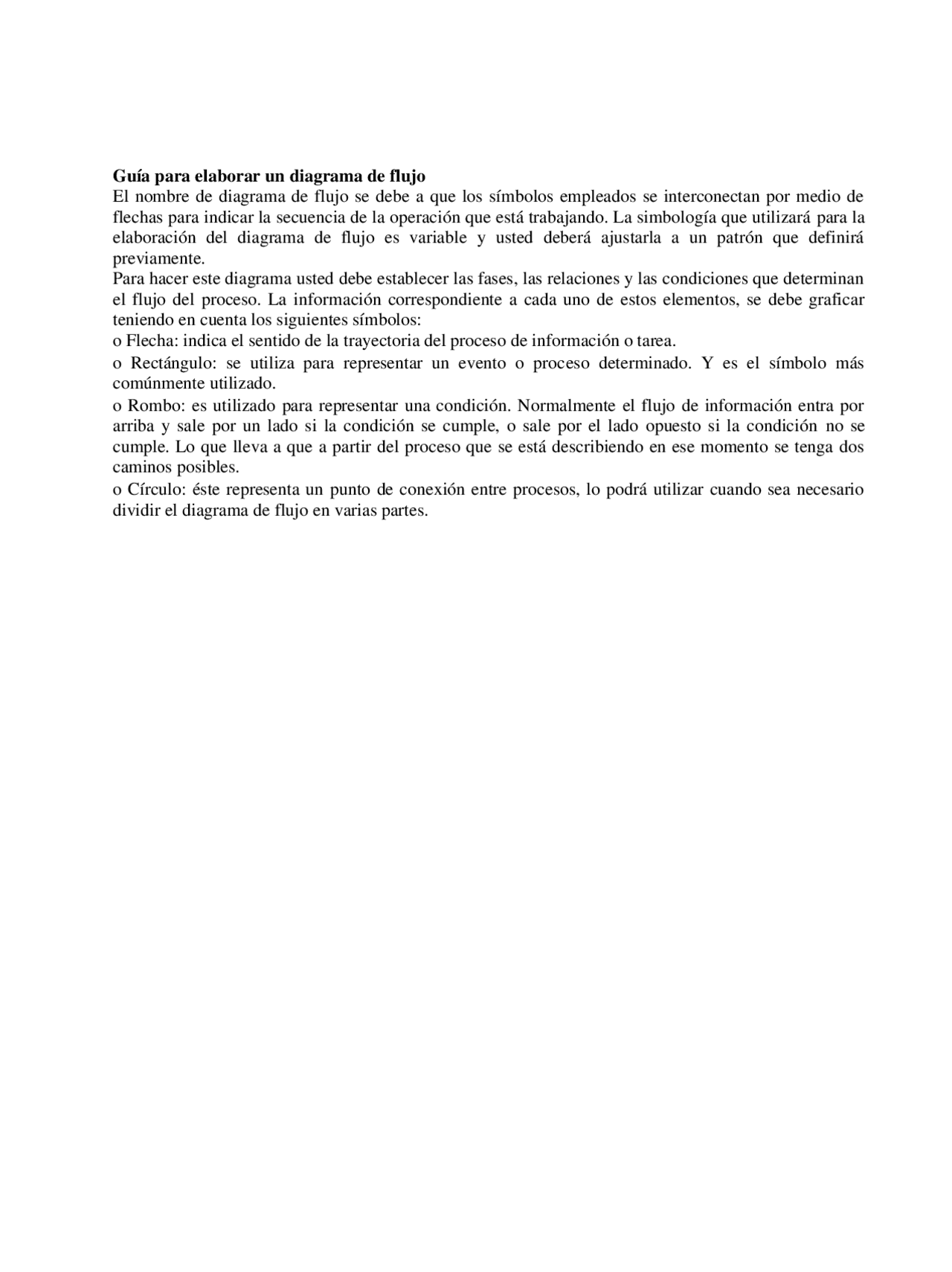 Guia Elaborar Diagrama De Flujo Docsity