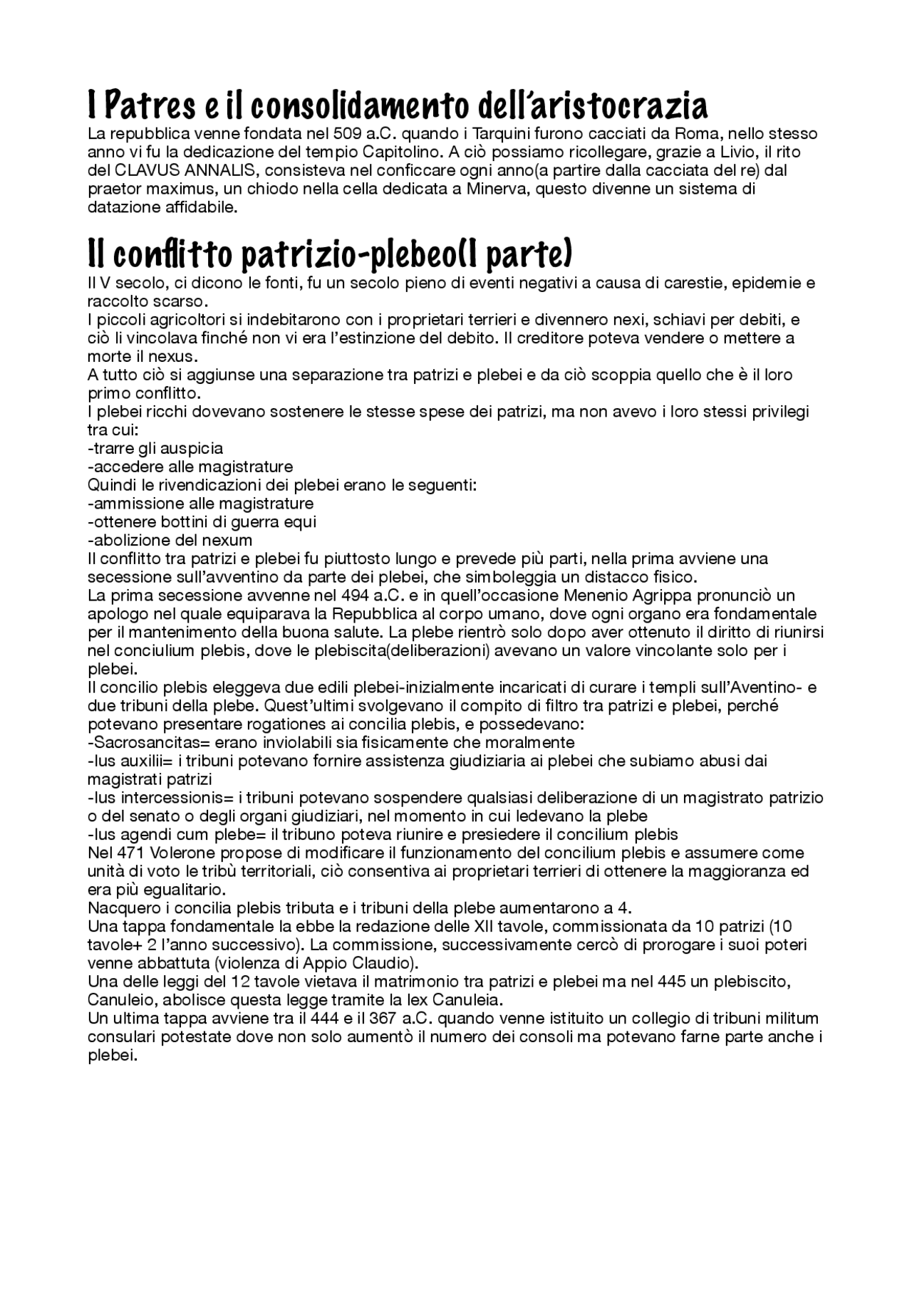 Roma E La Sua Storia Docsity